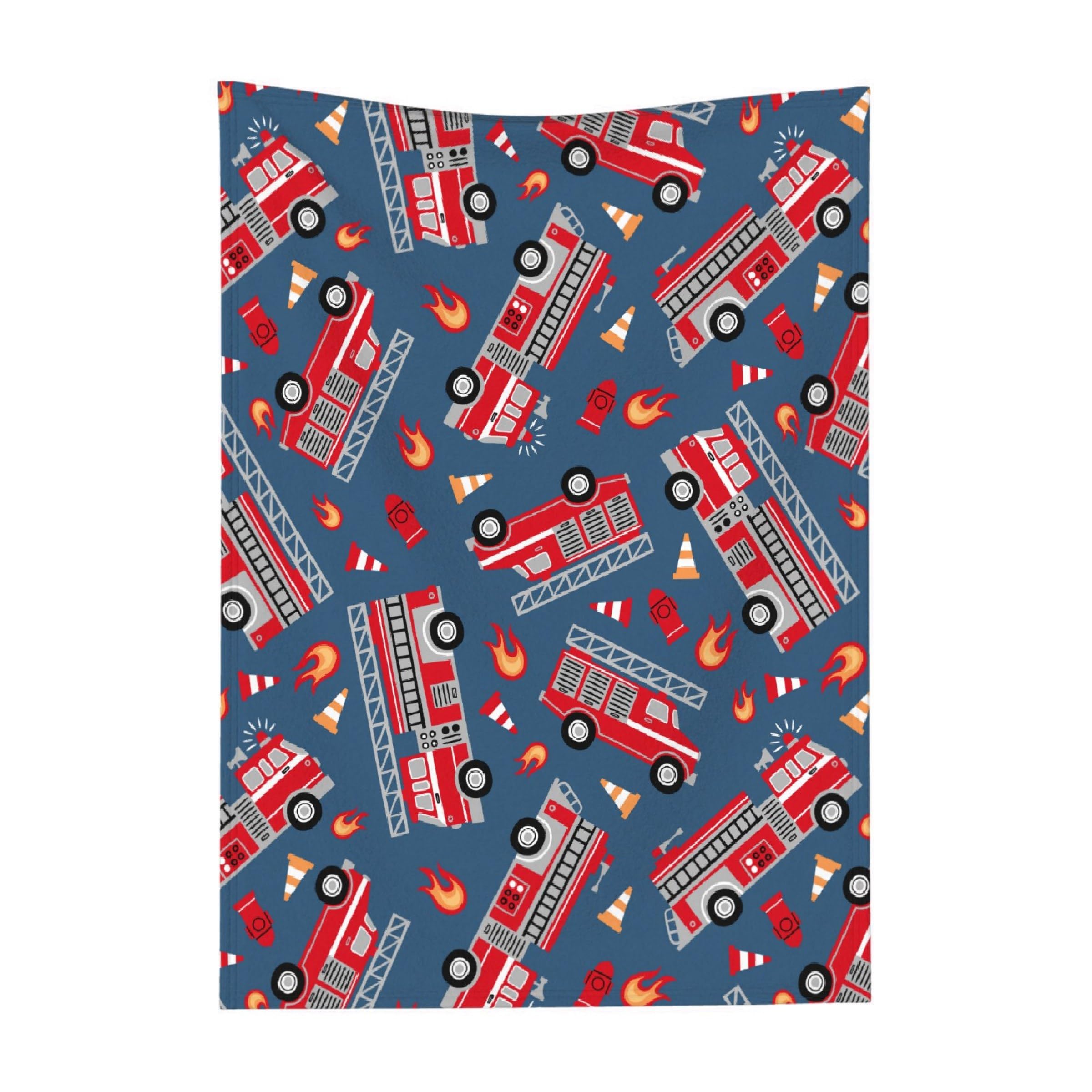 Amazon.com: Fire Truck Blanket, Fireman Fire Engine Fire Helicopter ...
