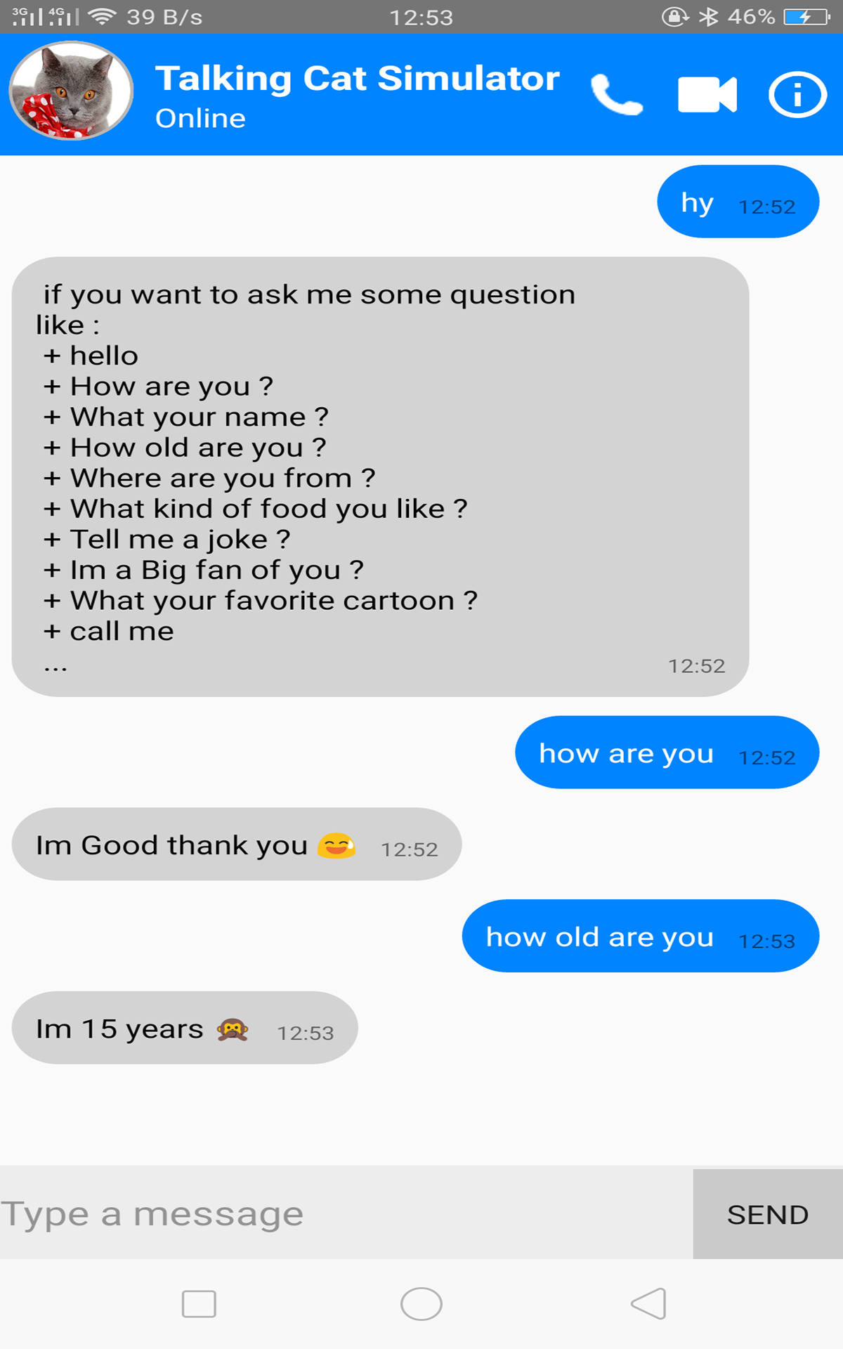 Talking Cat Simulator Call Video Prank Call Apps - App on Amazon Appstore