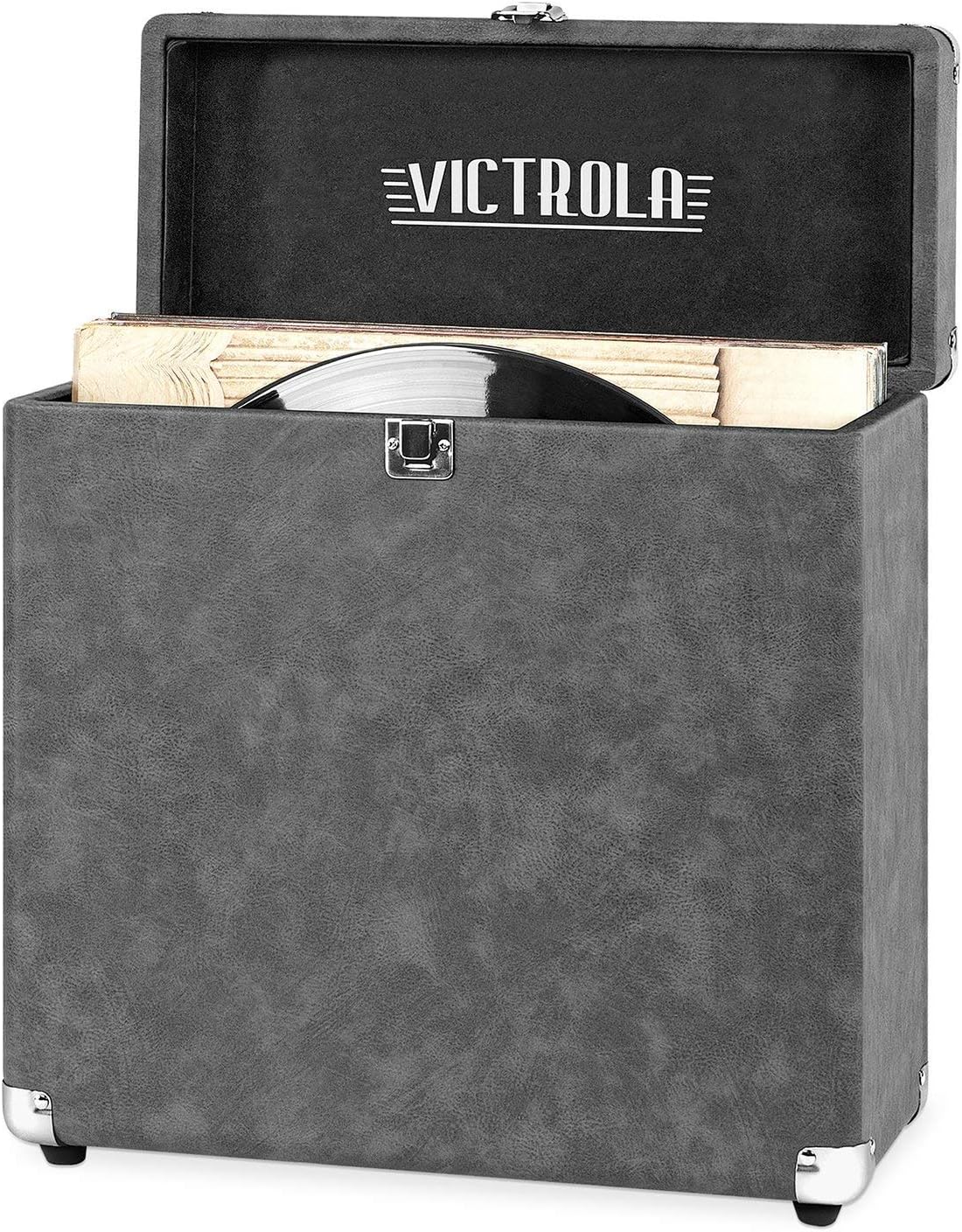 Amazon.com: Victrola Vintage Vinyl Record Storage Carrying Case for 30 ...