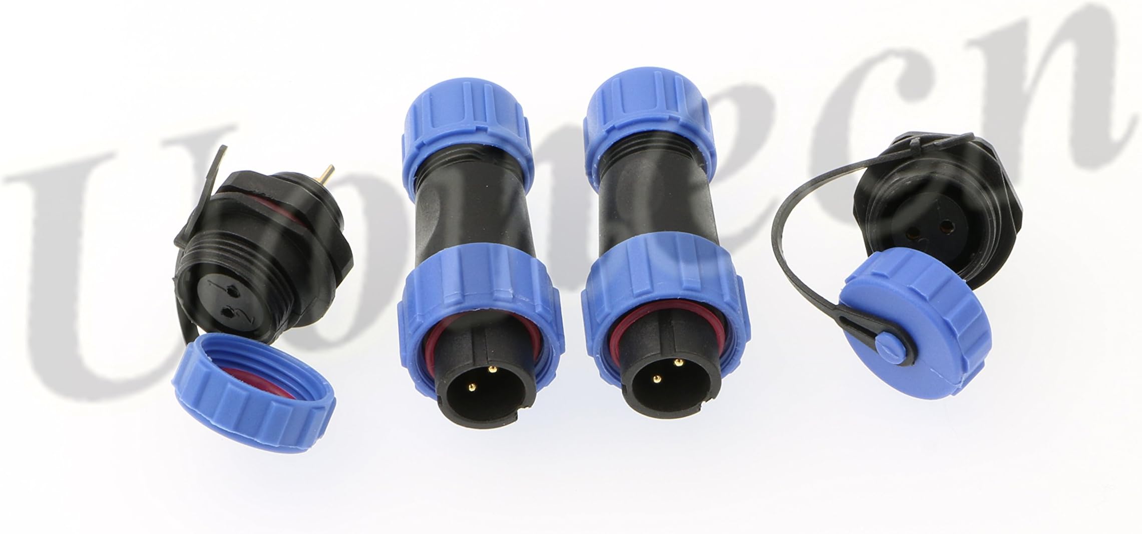 Amazon.com: 2 pcs SP1310 ip68 2-pin waterproof connector power cable ...