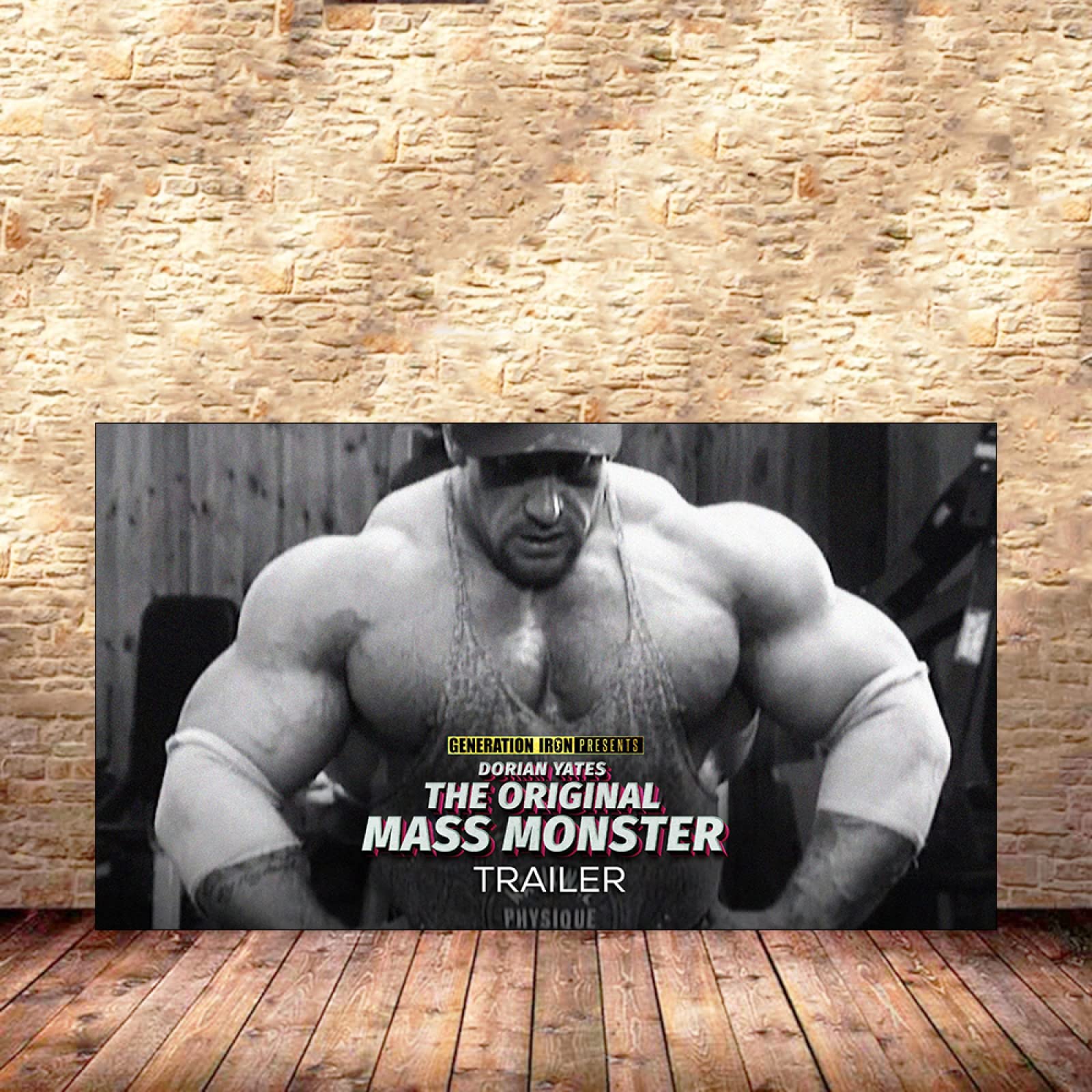 Monster Bodybuilding Quotes GYM Poster