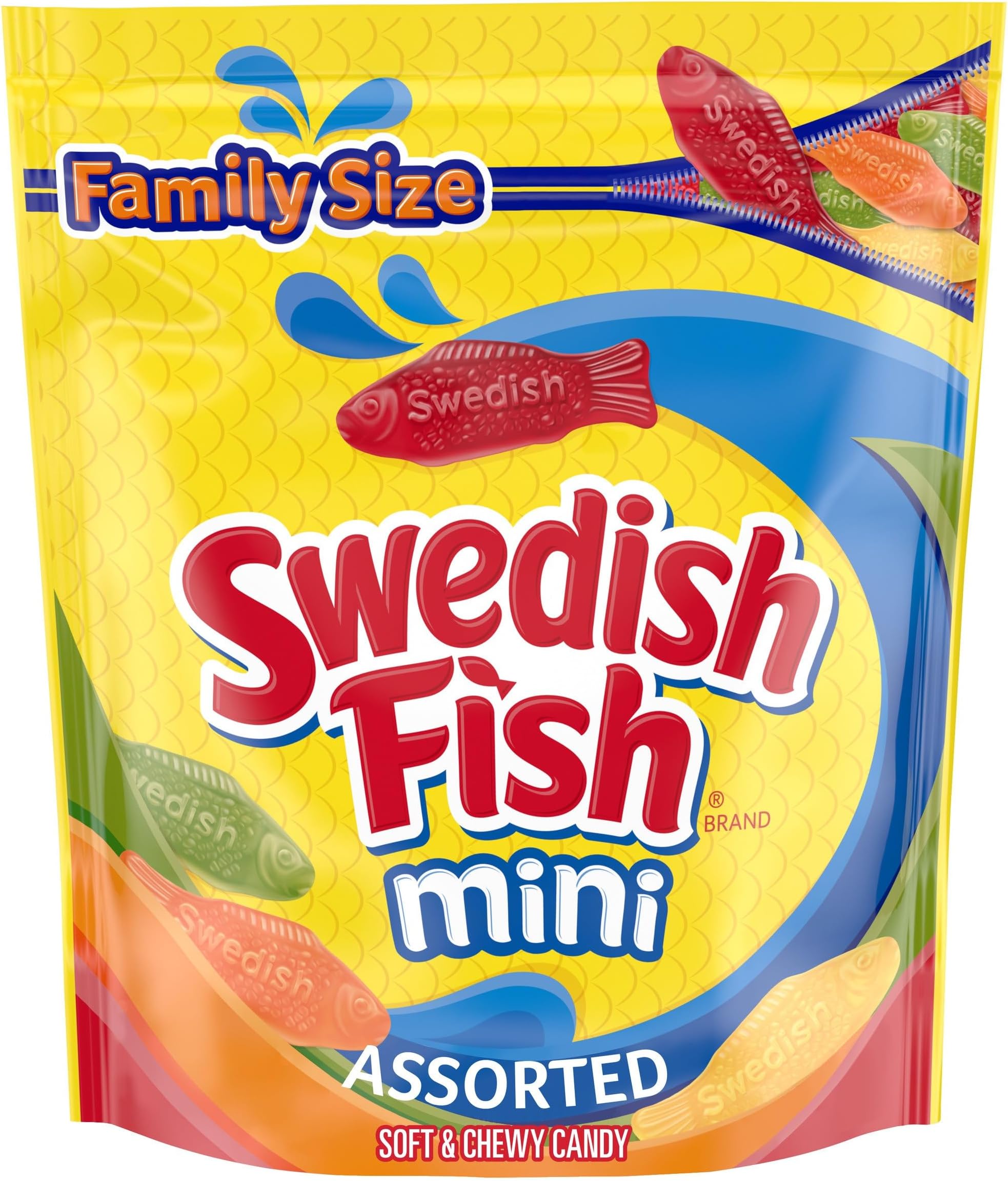 Amazon.com: SWEDISH FISH Blue Raspberry Lemonade Soft & Chewy Candy, 3. ...