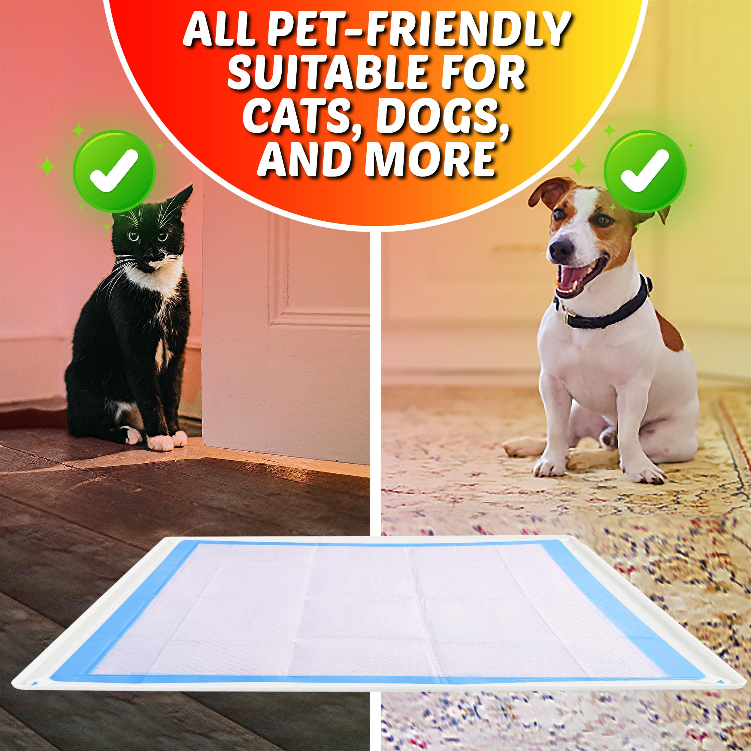 Silicone Pee Pad Holder Skywin - 28x30" No-Spill Puppy Training Tray ...