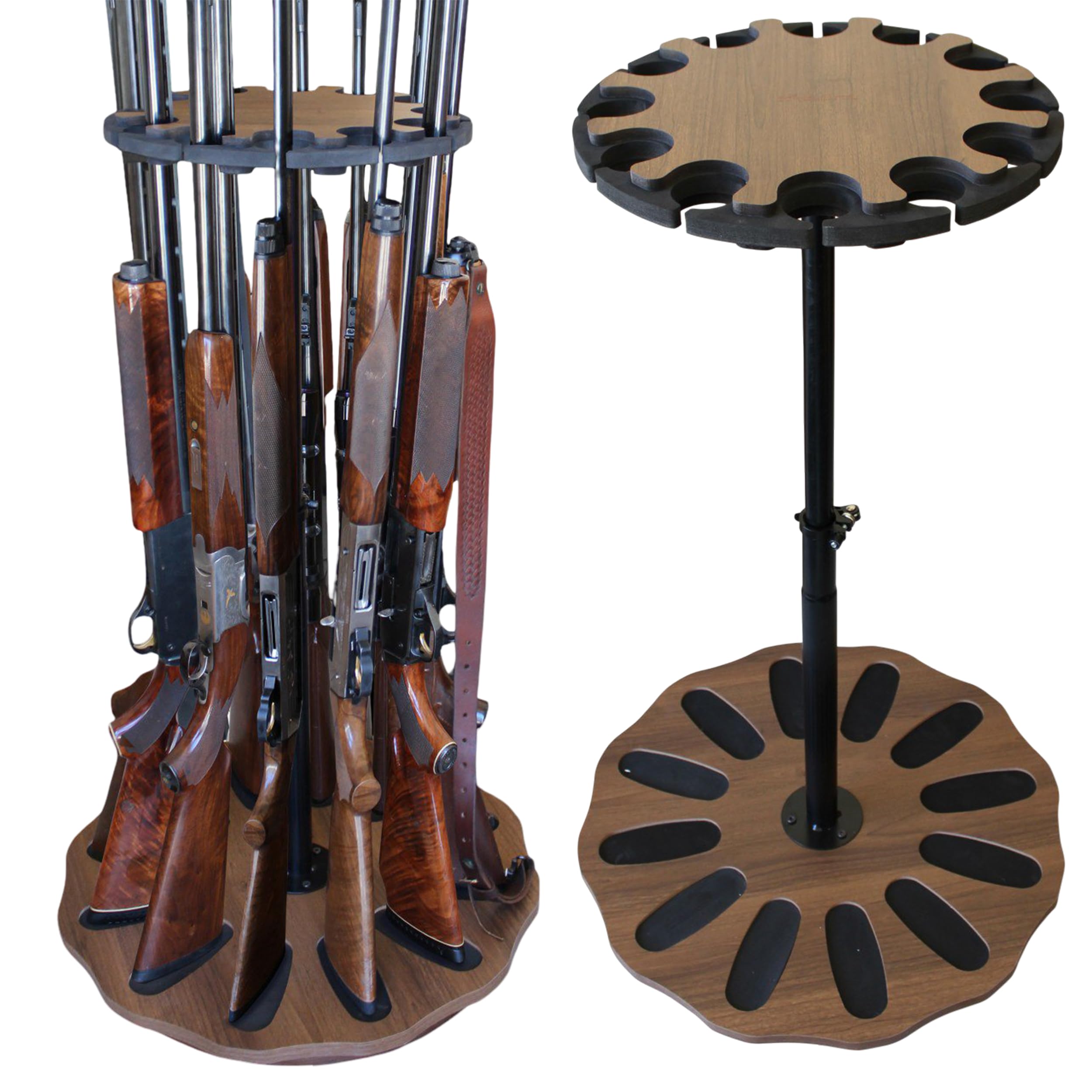 Snapklik.com : Rush Creek Creations Spinning Indoor Gun Rack For Rifles ...