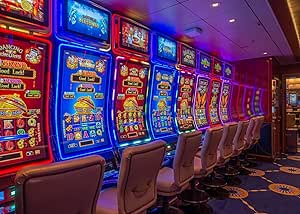 Amazon.com : BELECO 5x4ft Fabric Gaming Slot Machines Backdrop Casino ...