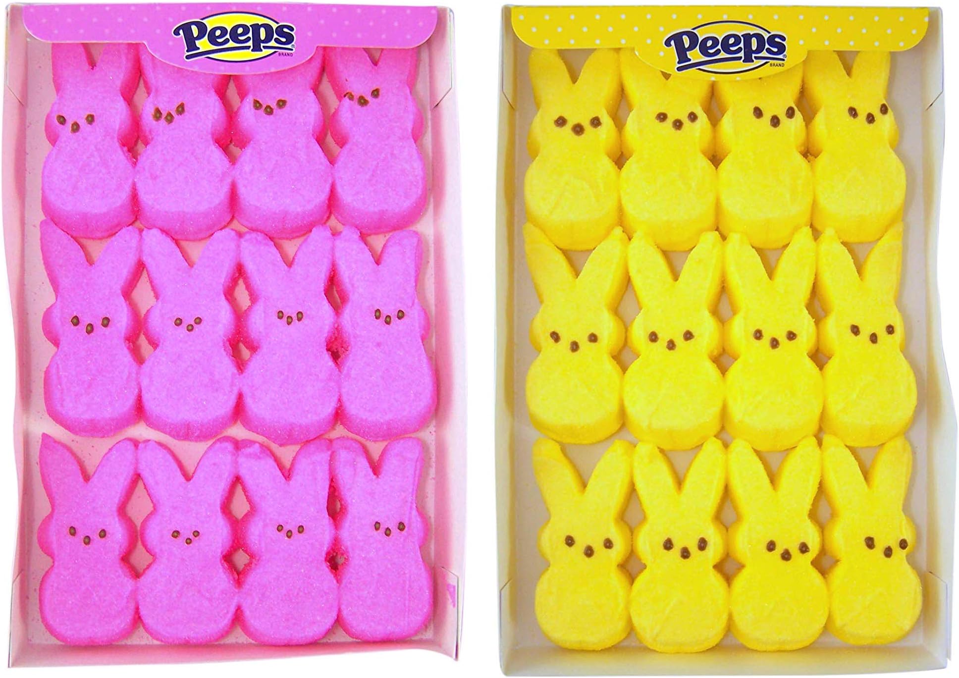 Amazon.com : Marshmallow Peeps Purple Easter Bunnies, 2 Packs : Grocery ...