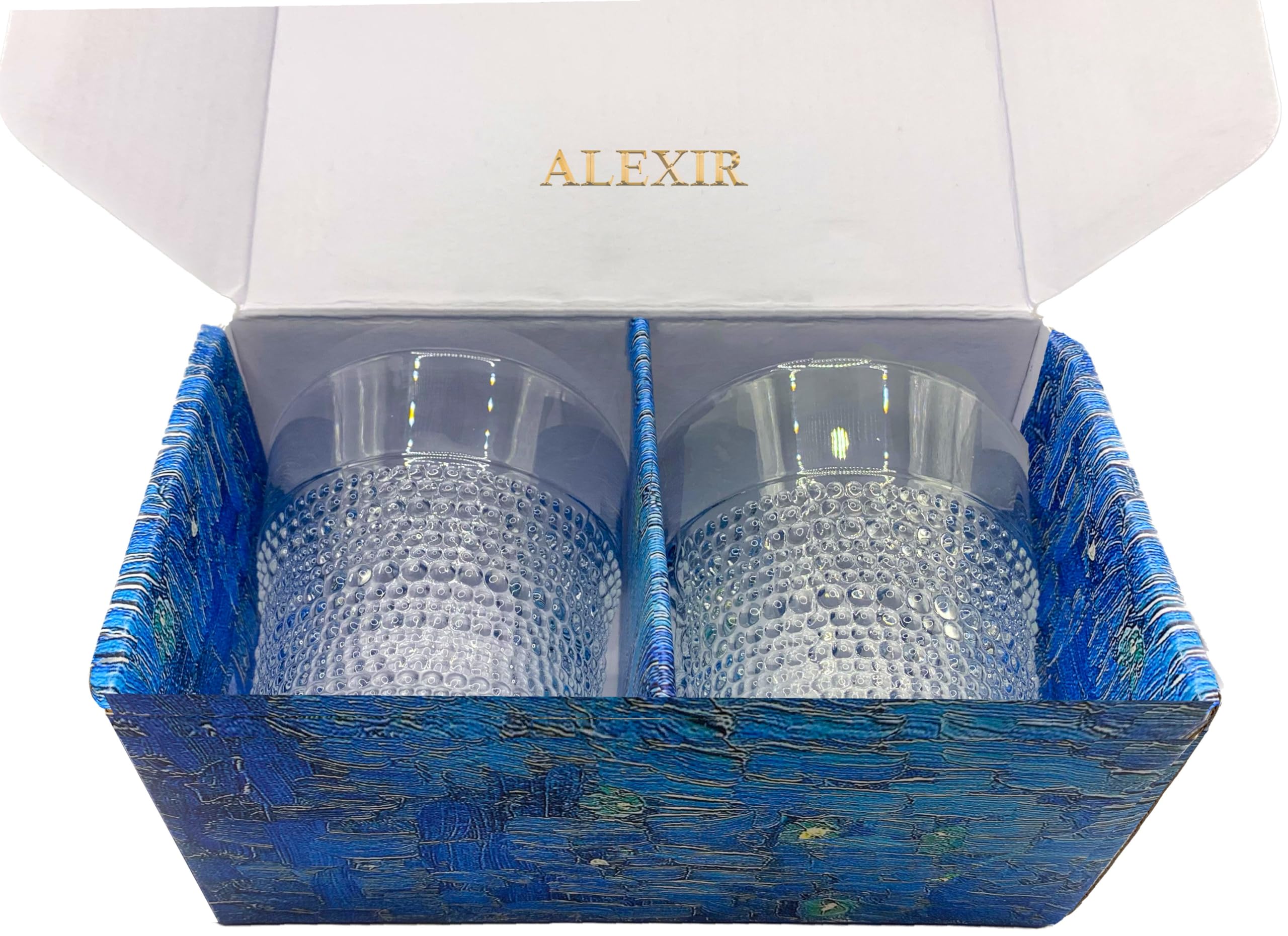Amazon.com | ALEXIR Whiskey Glasses-Set of 2 /Premium Old Fashioned ...