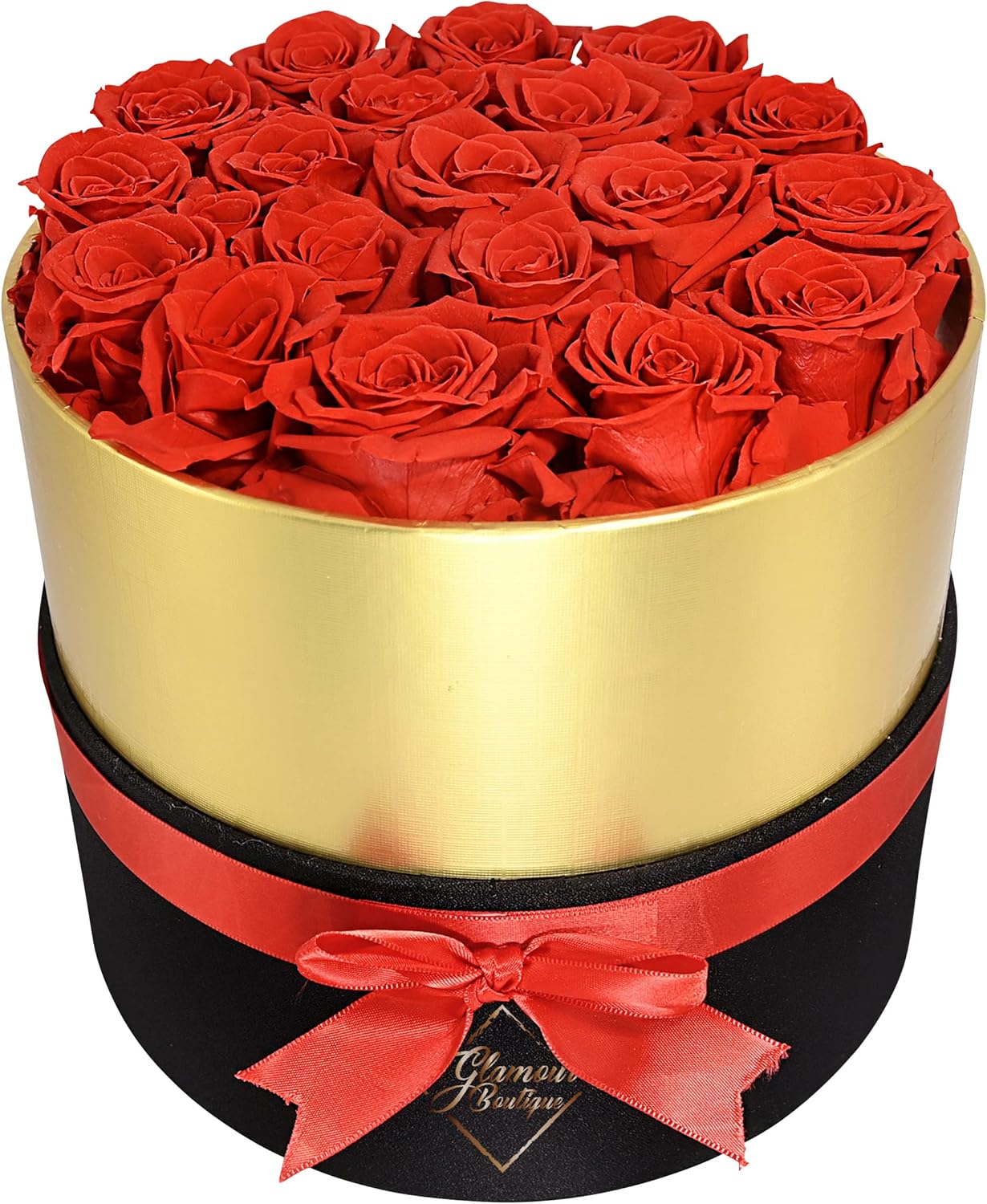 Amazon.com: GLAMOUR BOUTIQUE Eternal Preserved Roses in a Box - Flowers ...
