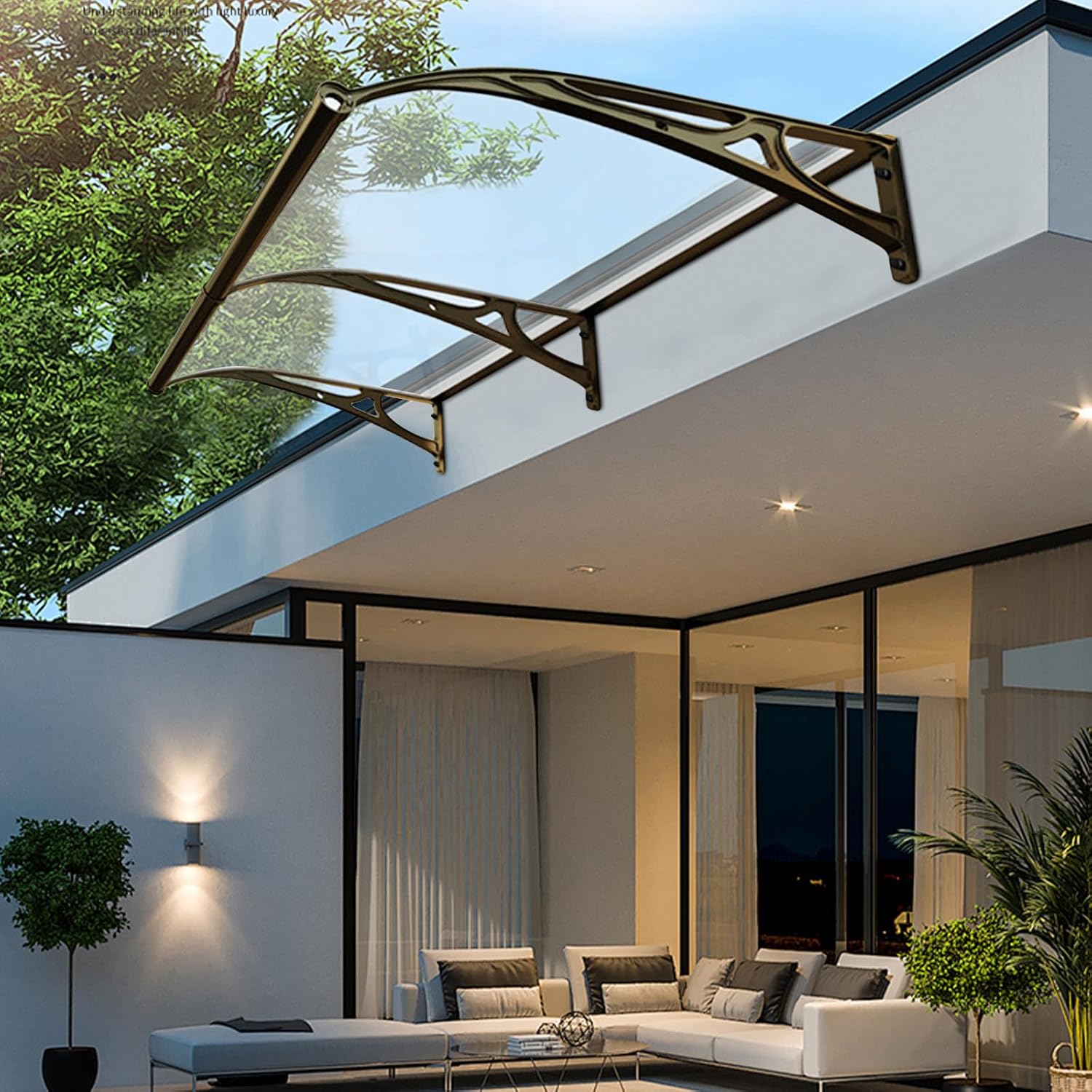 Amazon.com: Window Door Awning Canopy UPF 50+ Front Door Overhang ...