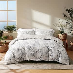 Amazon.com: OAITE Duvet Cover Queen Size,Reversible Shallow Bottom ...