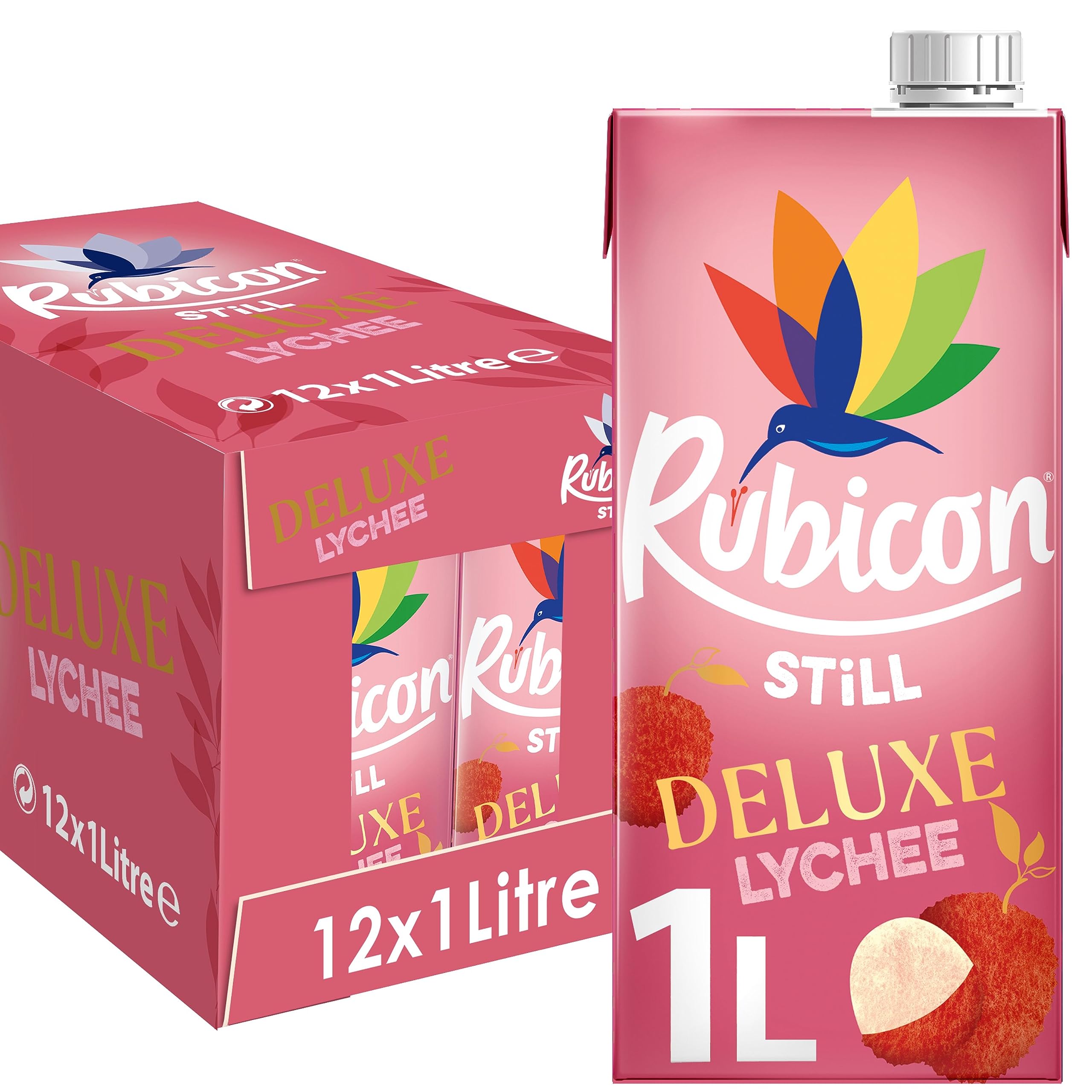 Buy Rubicon Still 12 Pack Deluxe Lychee Juice Drink, Made with ...