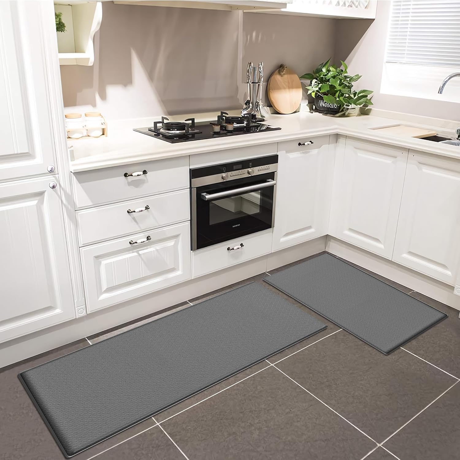 Amazon.com: Cenivi 2PCS Kitchen Rugs, Kitchen Mat, 47 Inches Cushioned ...