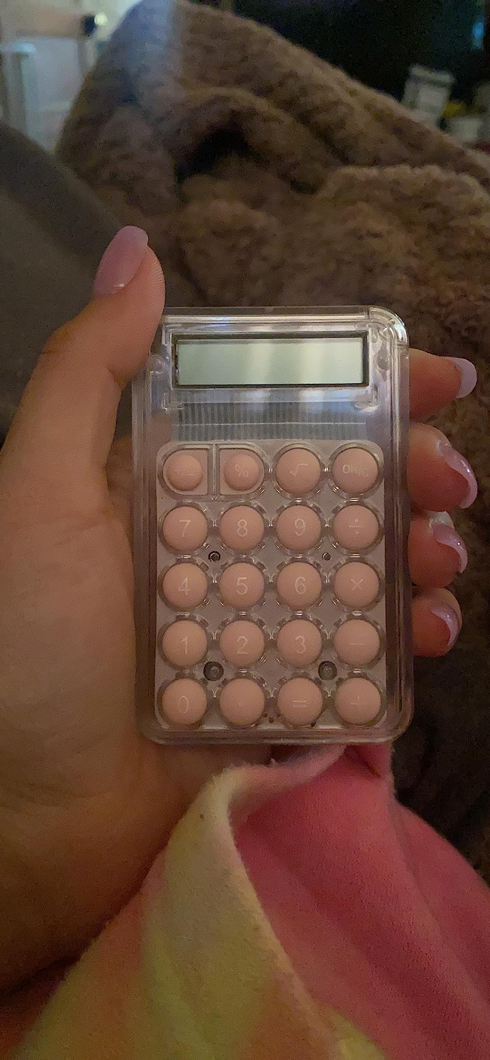 Amazon.com : Mini Cute Calculator Kawaii Calculator Transparent ...