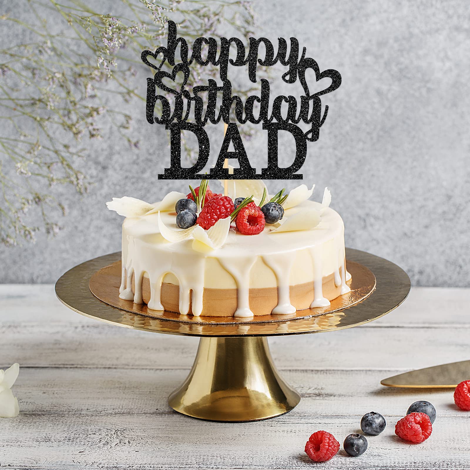 Happy Birthday Dad Cake With Candles