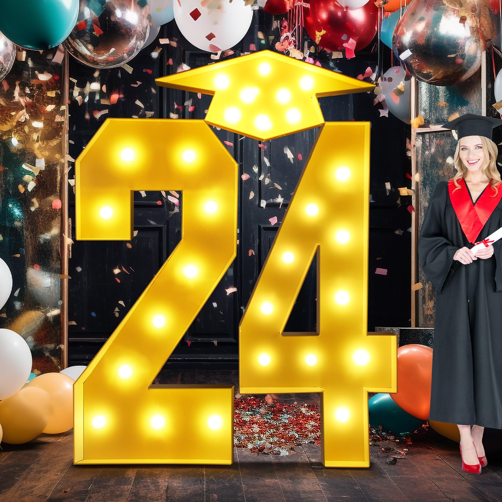 Amazon.com: Rossesay 6 FT 2024 Graduation Party Decorations Large ...