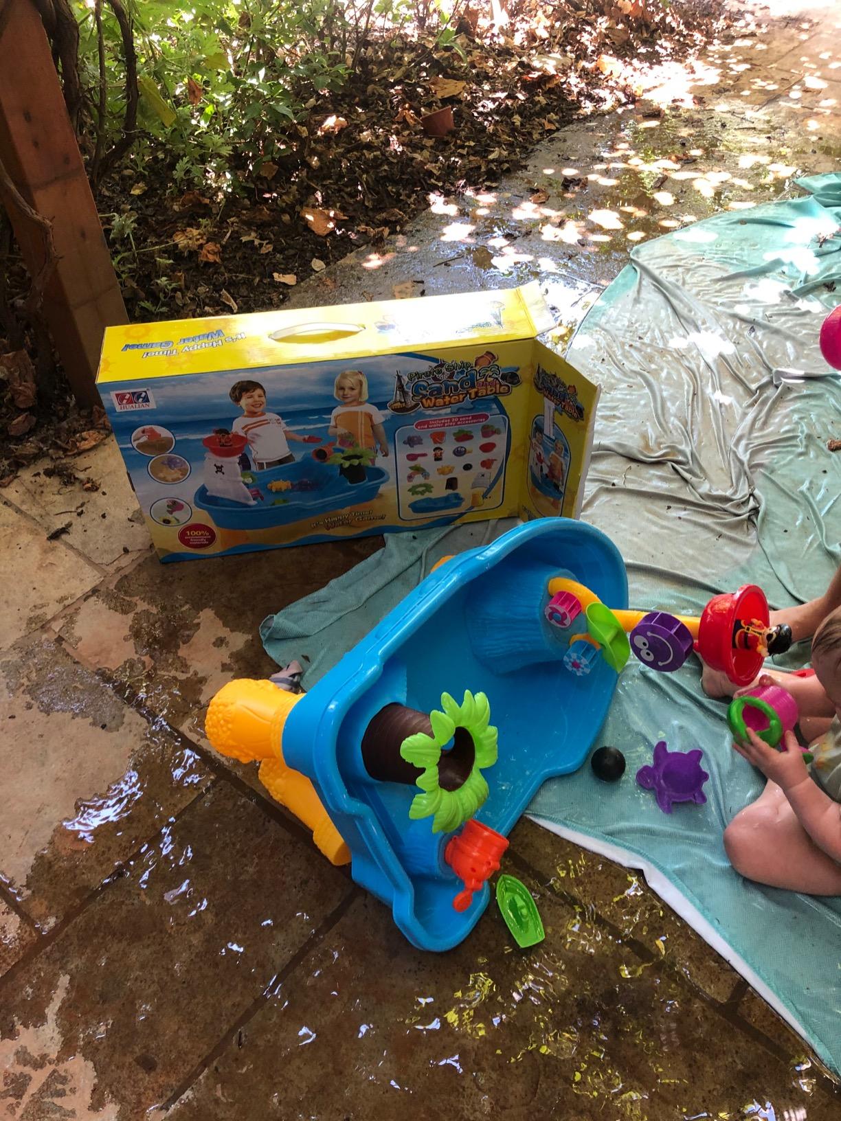 Lenoxx Pirate Ship Sand and Water Table Game Toy Set - Ignite ...