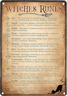 Amazon.com: Pozino Tin Sign Witchcraft Knowledge Fun World Education ...