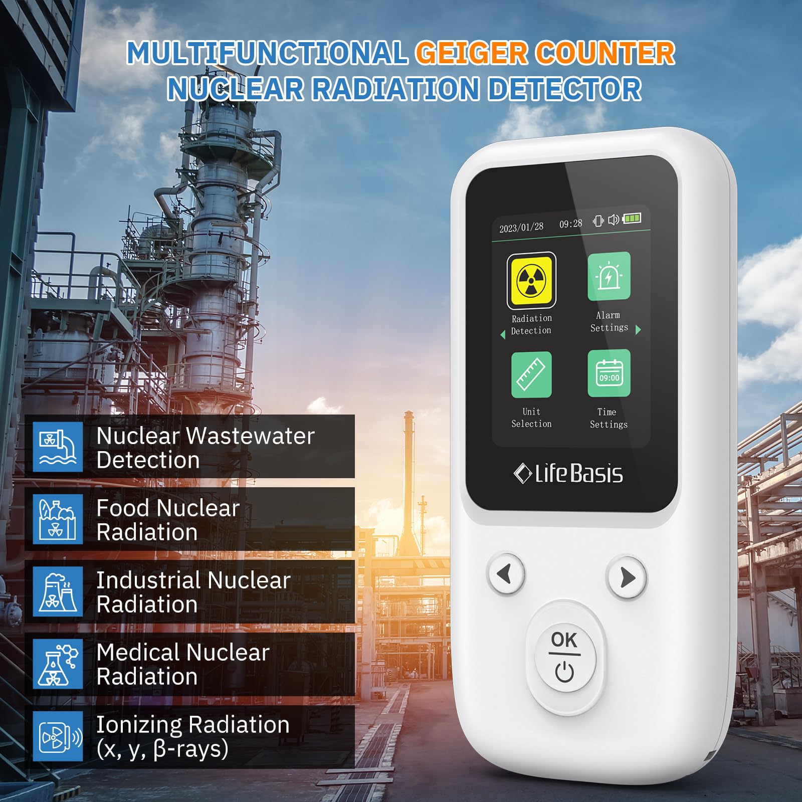 Snapklik.com : LifeBasis Geiger Counter Nuclear Radiation Detector ...
