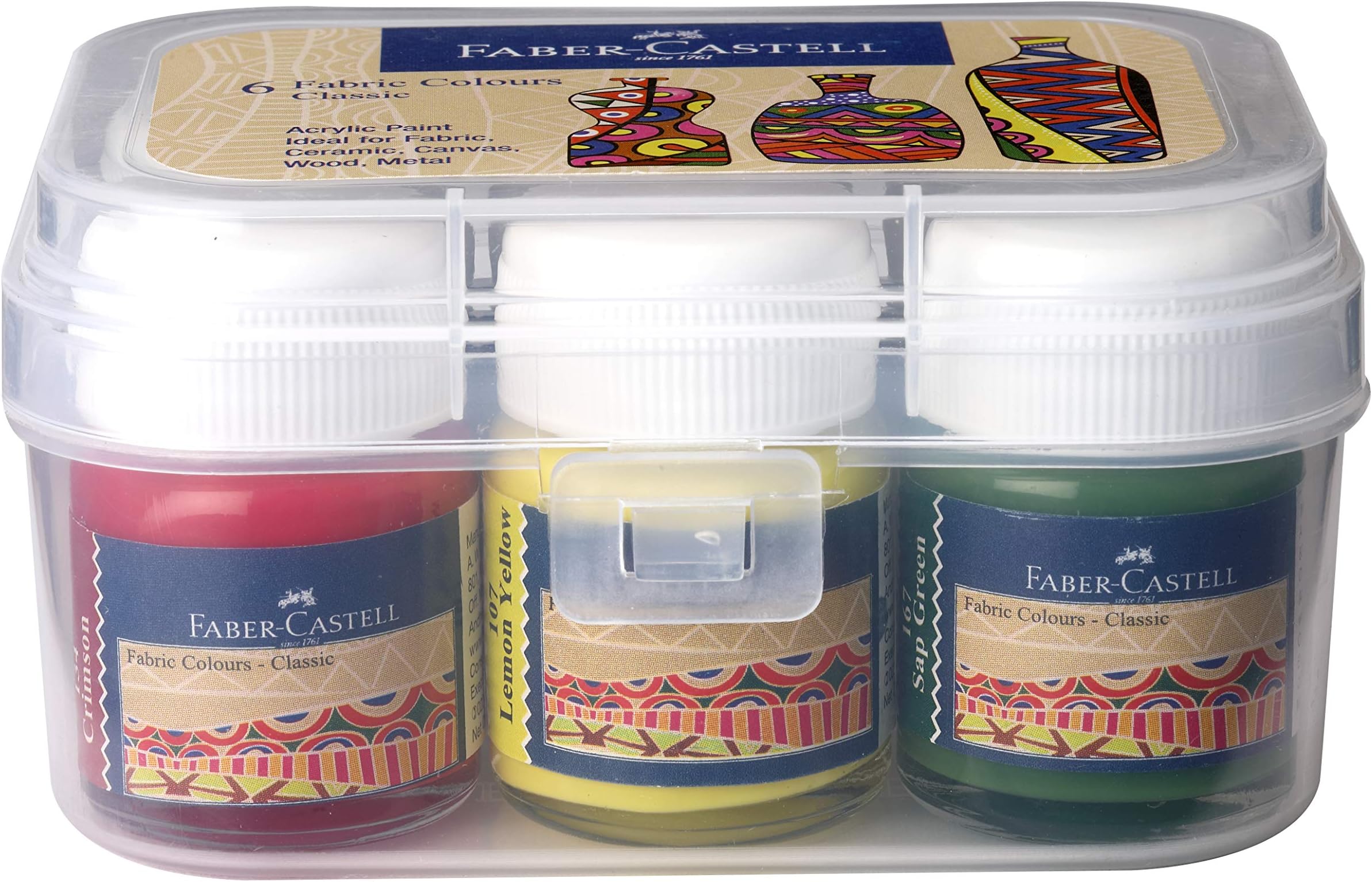 Faber-Castell Poster Color Tin - Pack of 6 (Assorted) : Amazon.in: Home ...