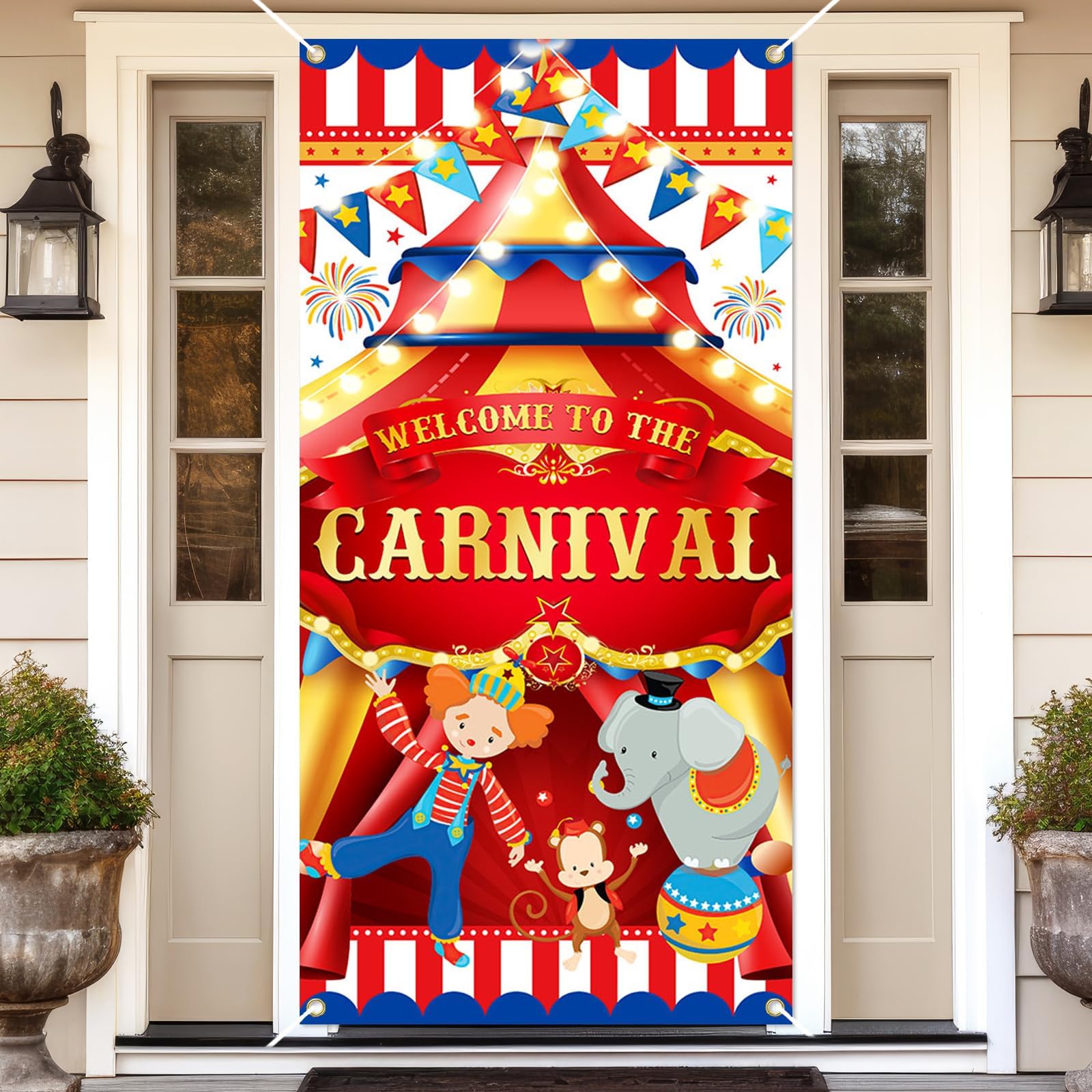 Amazon.com : Avezano Carnival Circus Banner Welcome to The Carnival ...