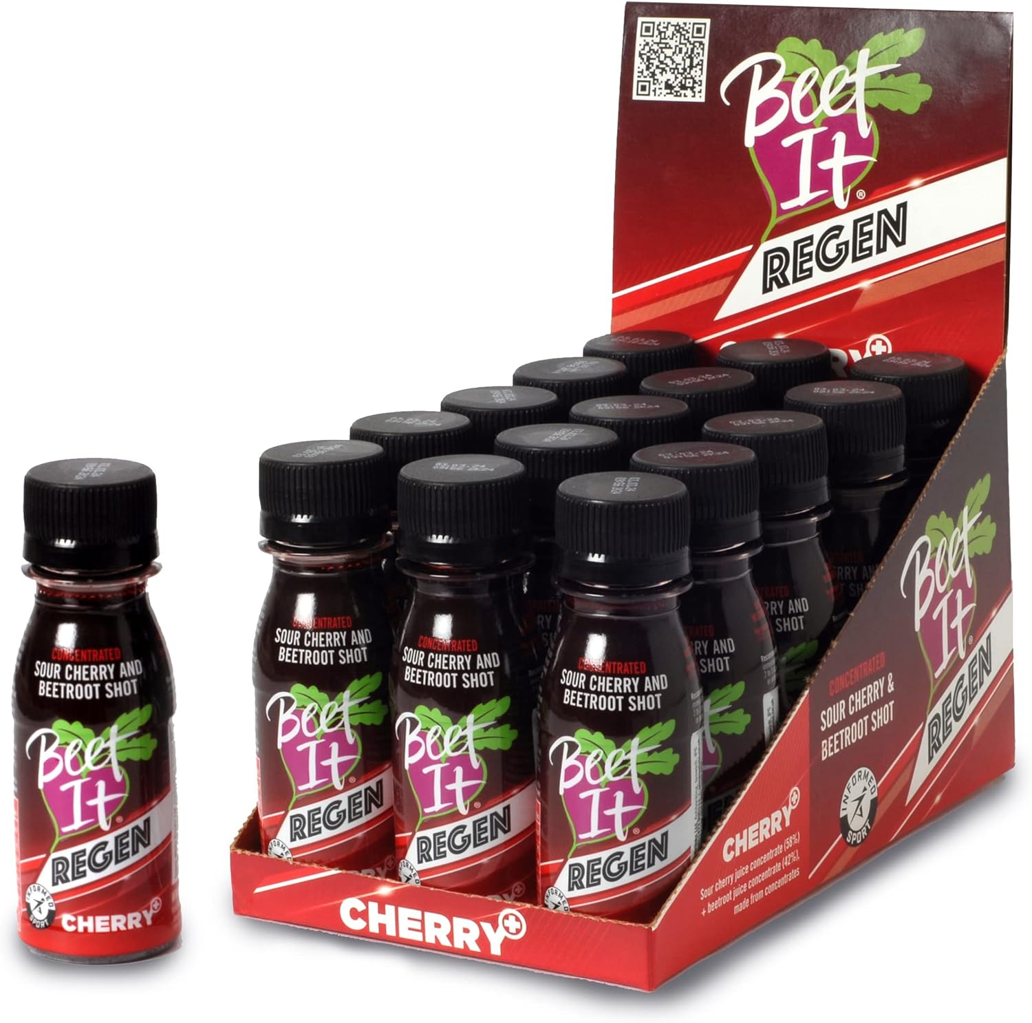 Beet It Regen Cherry+ Shot - Boost Recovery and Athletic Endurance ...