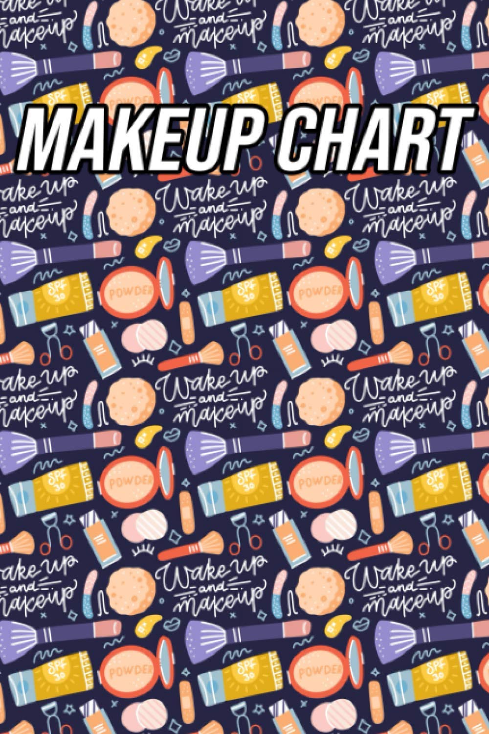Makeup Chart: Blank Make Up Face Charts Organizer & Planner, Perfect ...