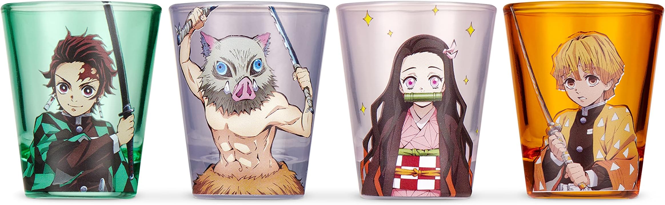 Amazon.com | Surreal Entertainment Demon Slayer Shot Glass Set ...
