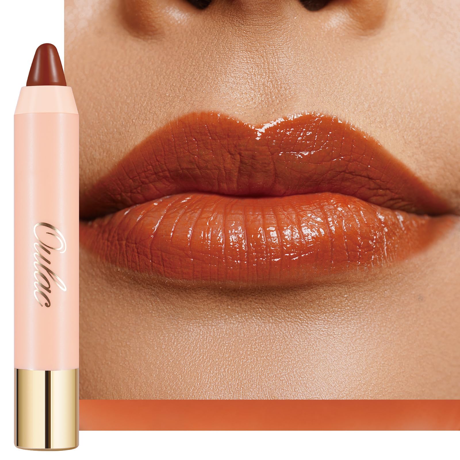 Amazon.com : Oulac Orange Lipstick - Moisturizing Lipstick Tinted Lip ...
