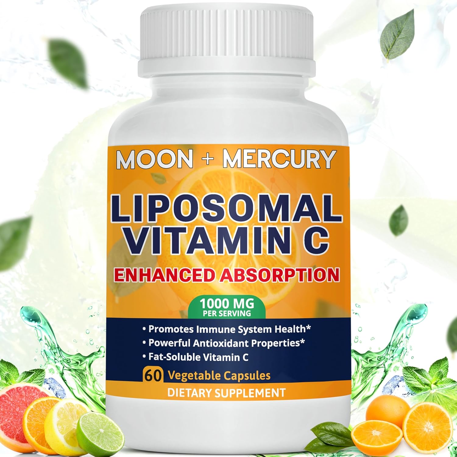 Liposomal – Vitamina C 1000mg – 60 Cápsulas de Vitamina C – Mayor absorción, biodisponibilidad ...