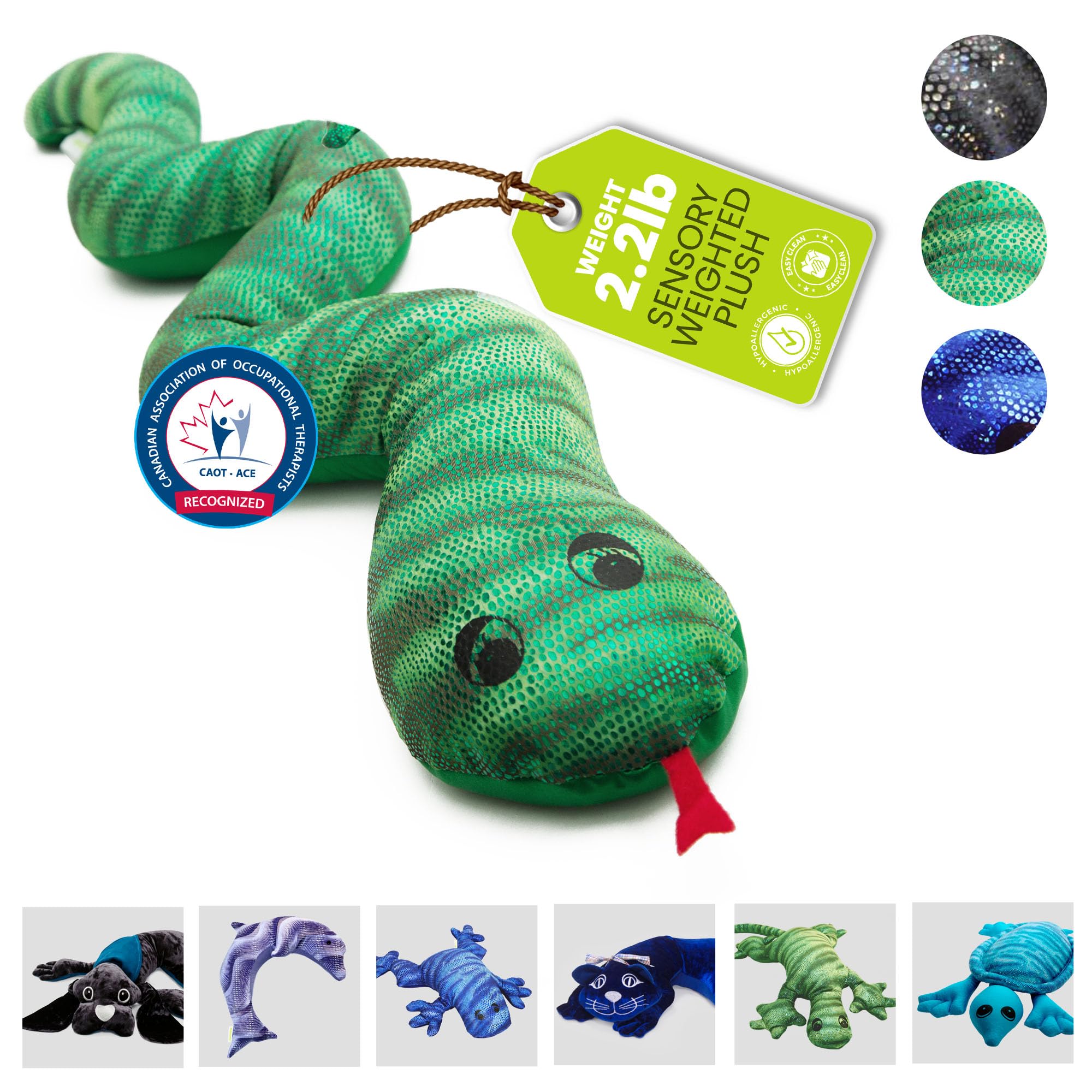 manimo Weighted Snake Plush for Kids & Adults – Stuffed Snake Toys for ...