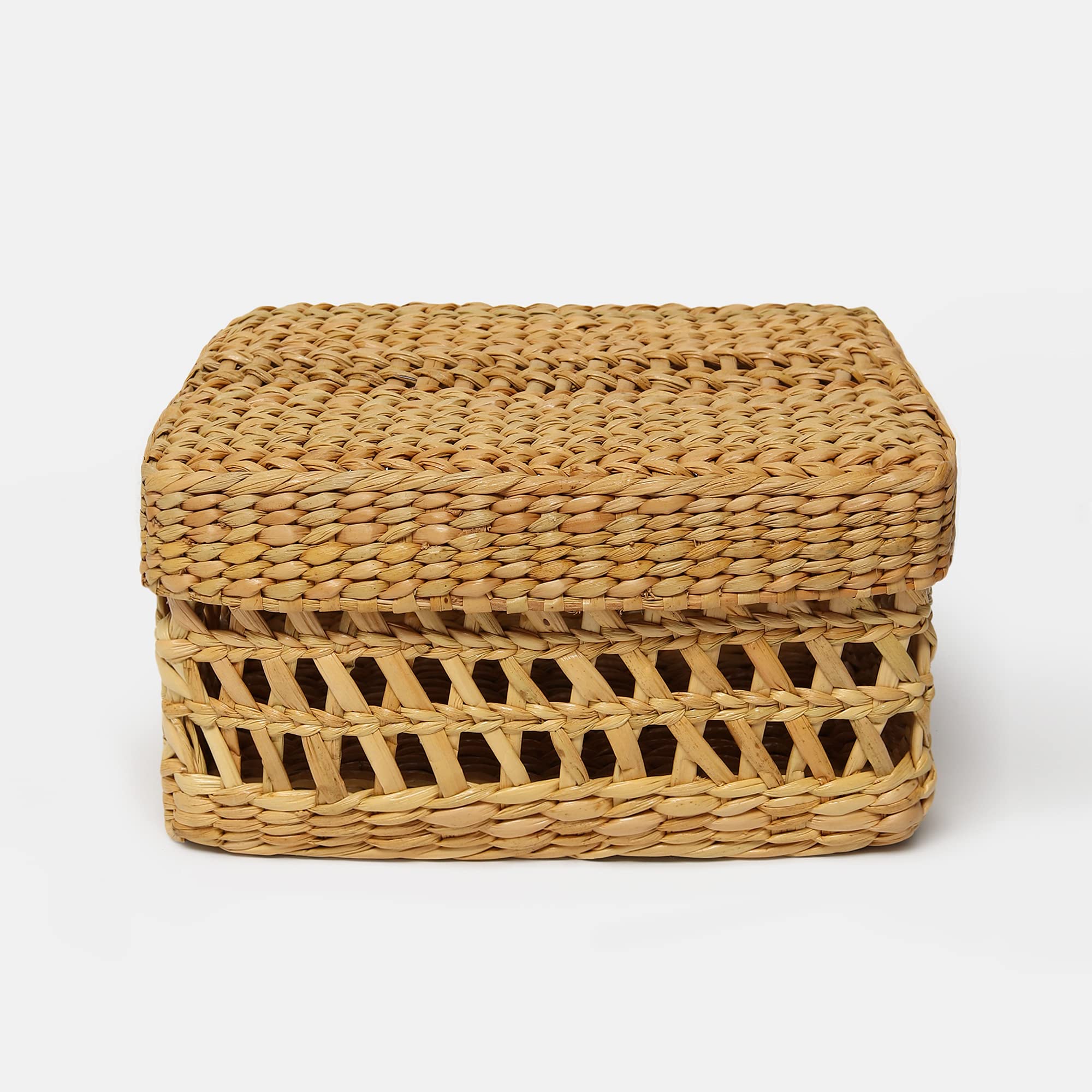 Habere India-All The Cultures Fabricating India Storage Basket With Lid ...