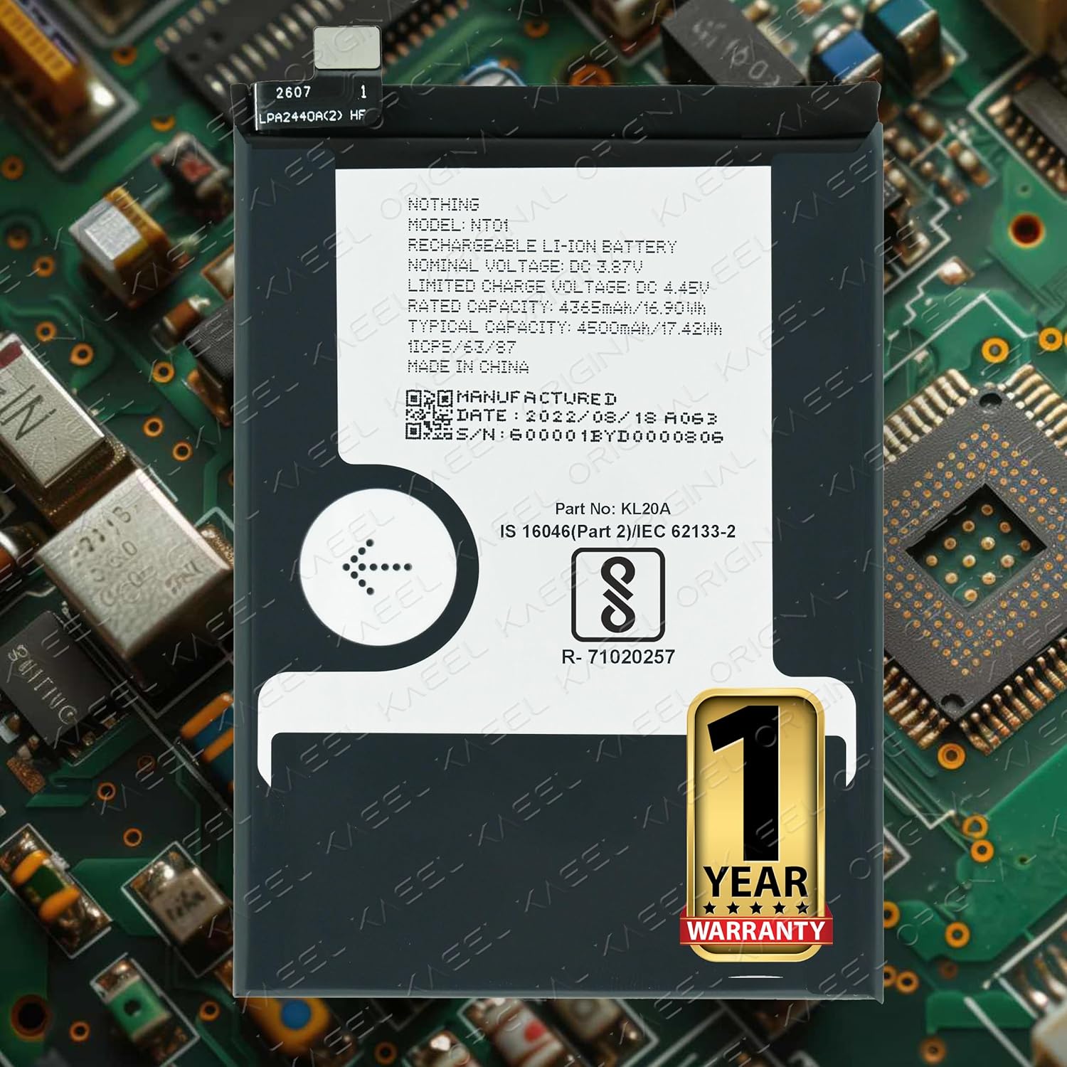 Original NT01 Battery for Nothing Phone (1)
