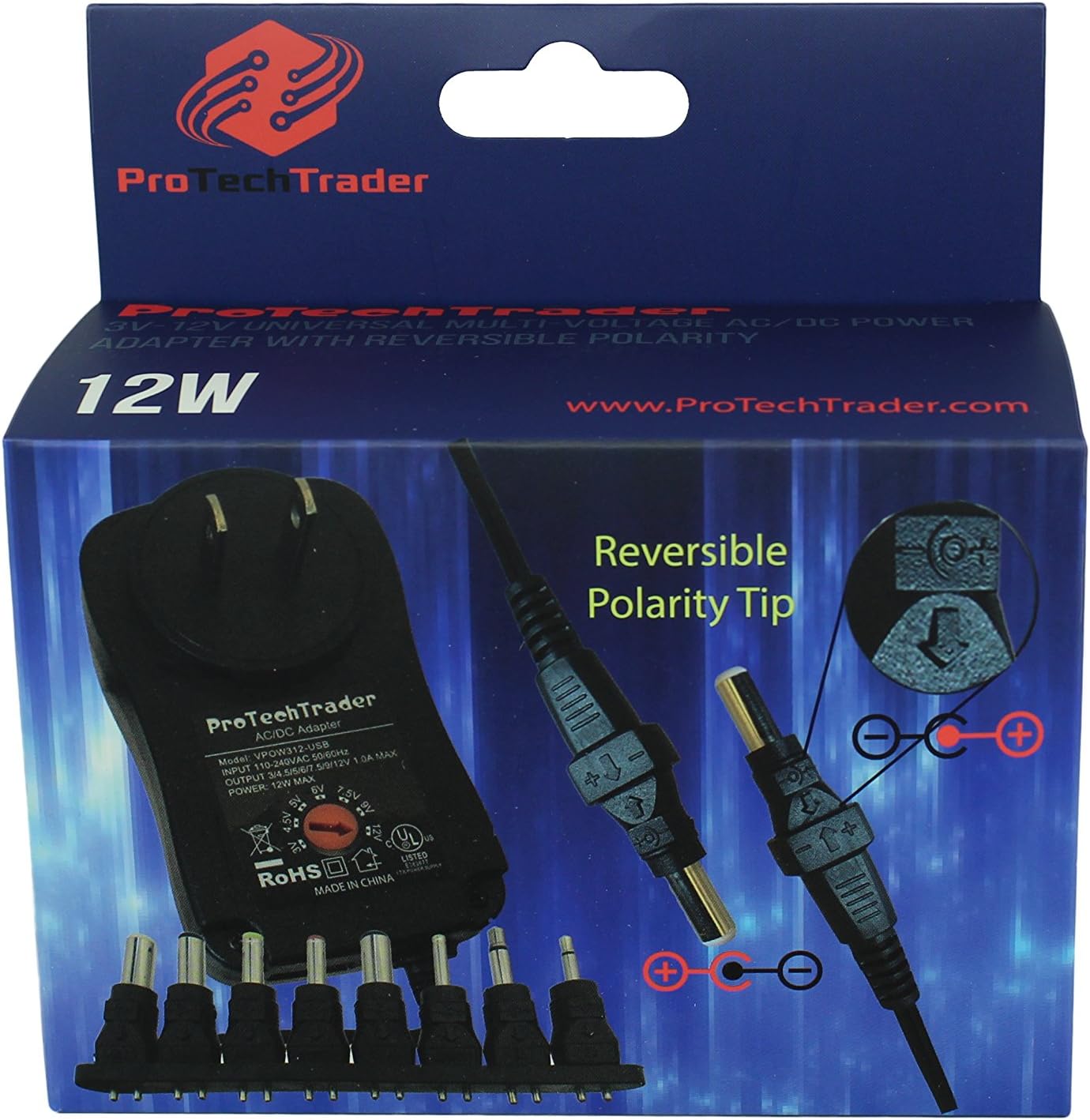 Amazon.com: 3vdc -12 volt Universal AC/DC Power Adapter USB Port | 8 ...