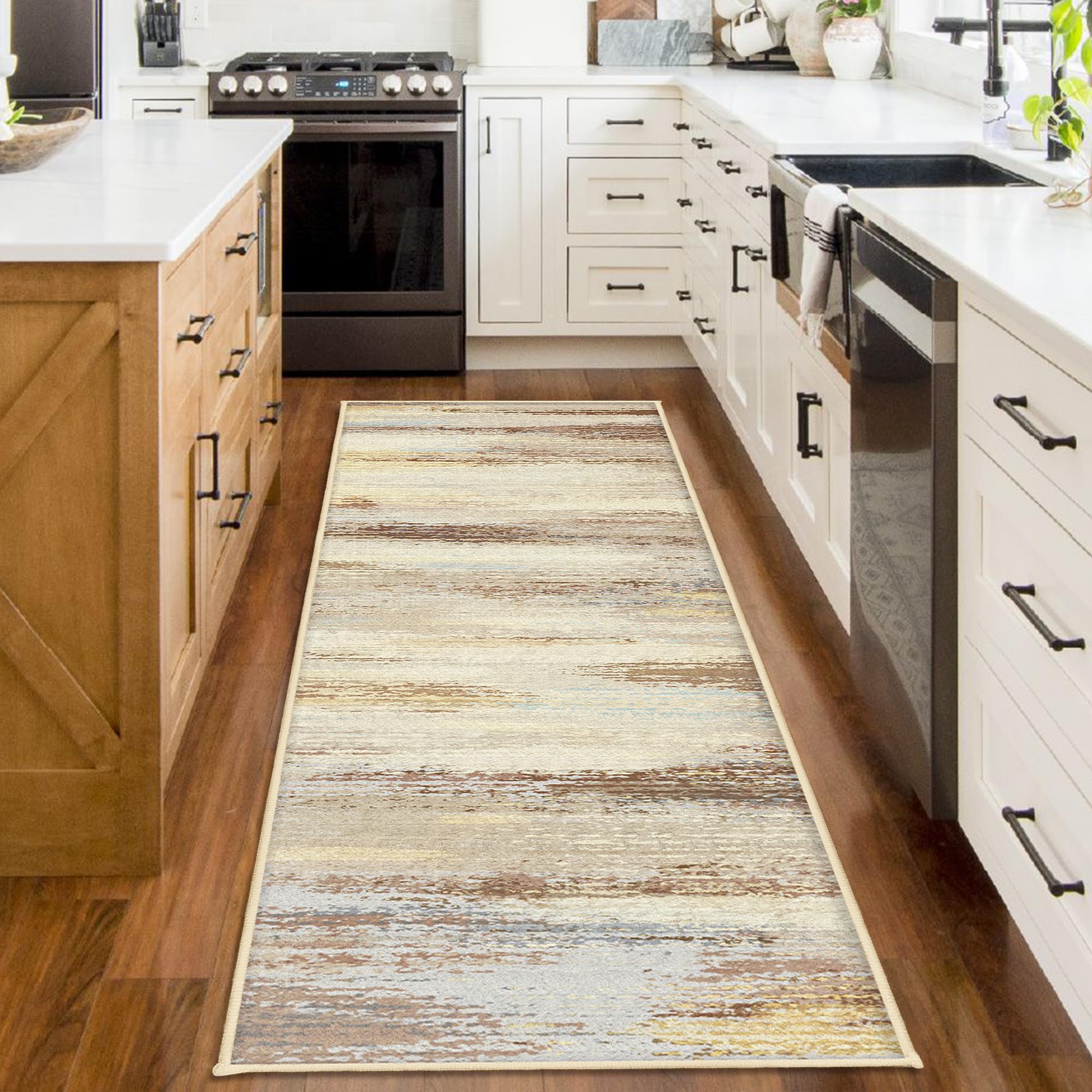 Amazon.com: Nafell 2x6 Kitchen Runner Rug-Modern Printed Washable ...
