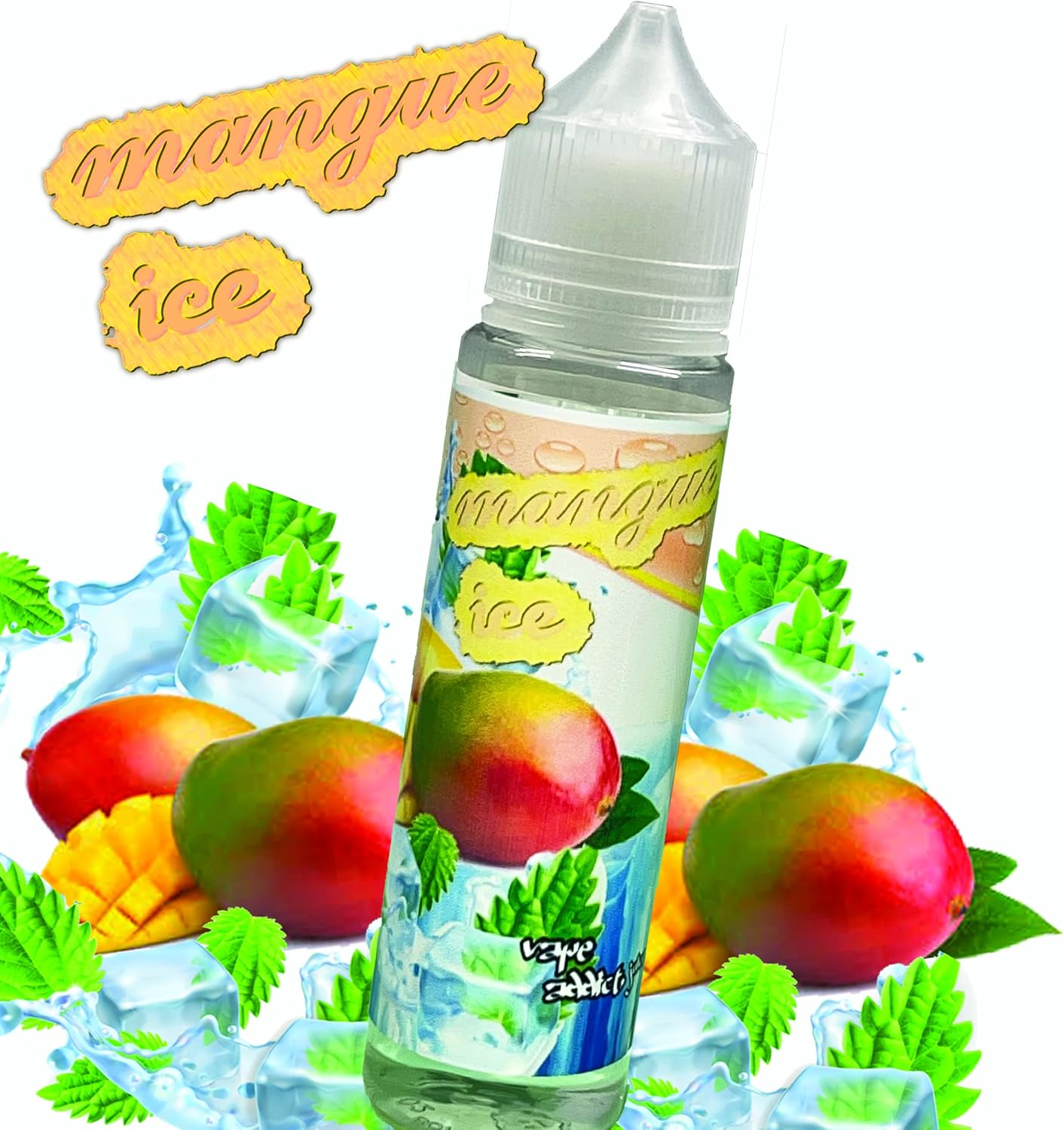 eliquide mangue ice (*50ML DANS UNE FIOLE DE 75ML*) 50/50 100% francais 0mg sans tabac ni ...