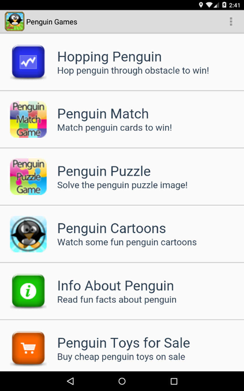 Penguin Games for Kids Free - App on Amazon Appstore