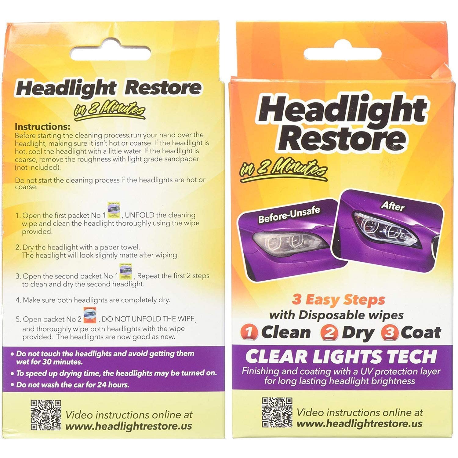Snapklik.com : Headlight Restorer Kit, Easy 3-Step Process Car ...