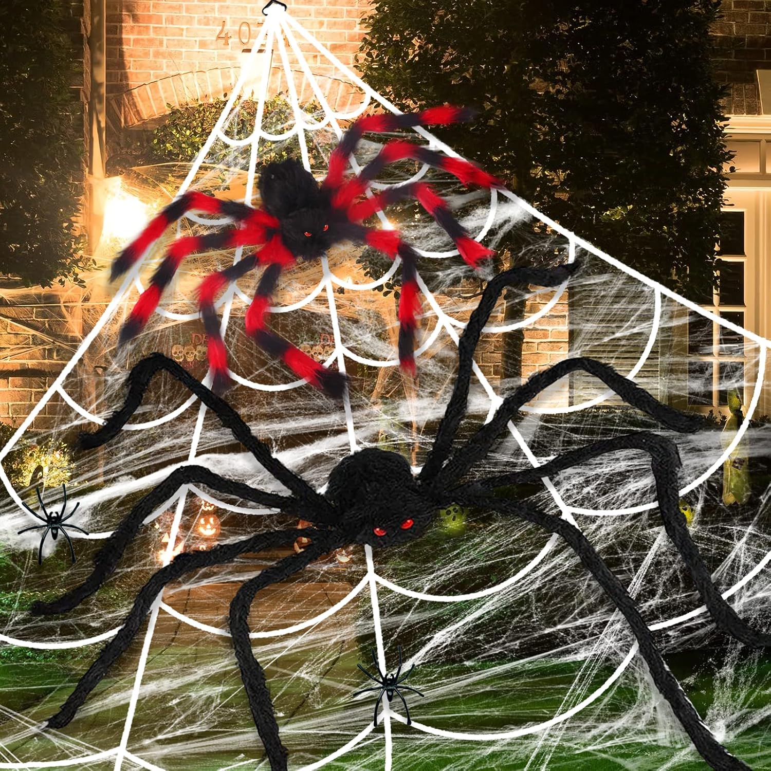 Amazon.com: KALOR Halloween Decorations Outdoor 16.4 Ft Triangular ...