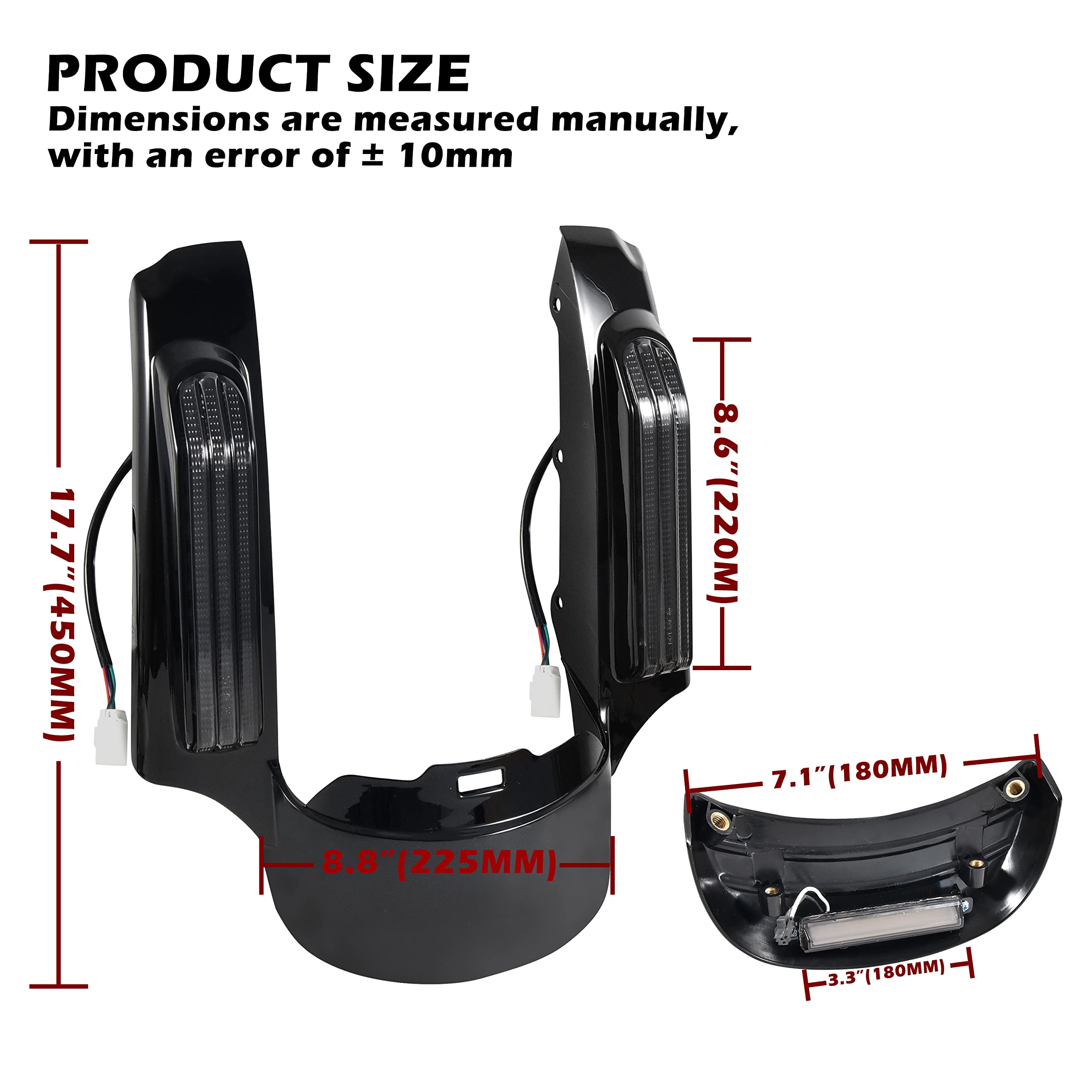 Street Glide Rear Fender Fascia Fender Fascia Light For Harley Touring