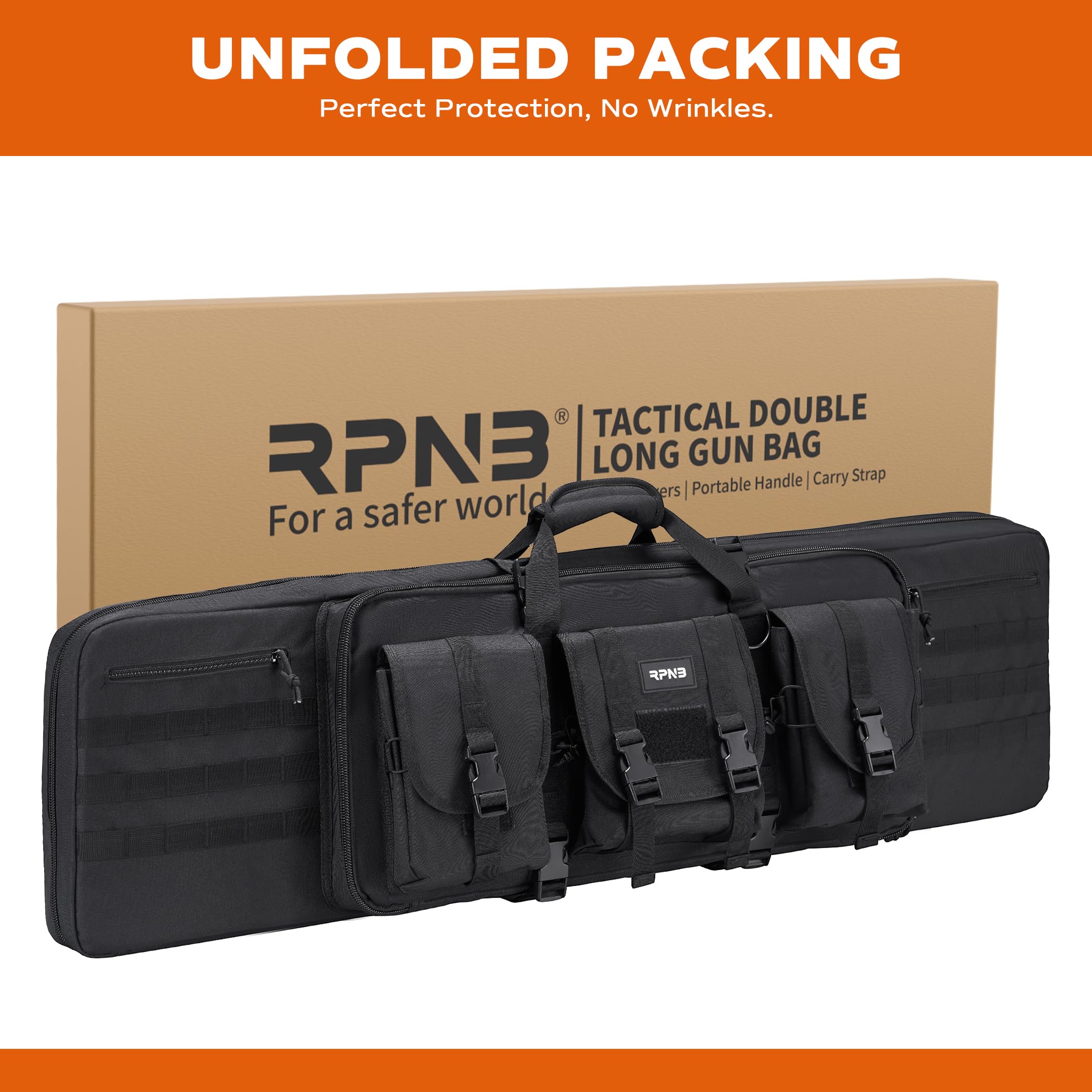 Snapklik.com : RPNB Tactical Double Rifle Case, 46" Soft Rifle Case ...