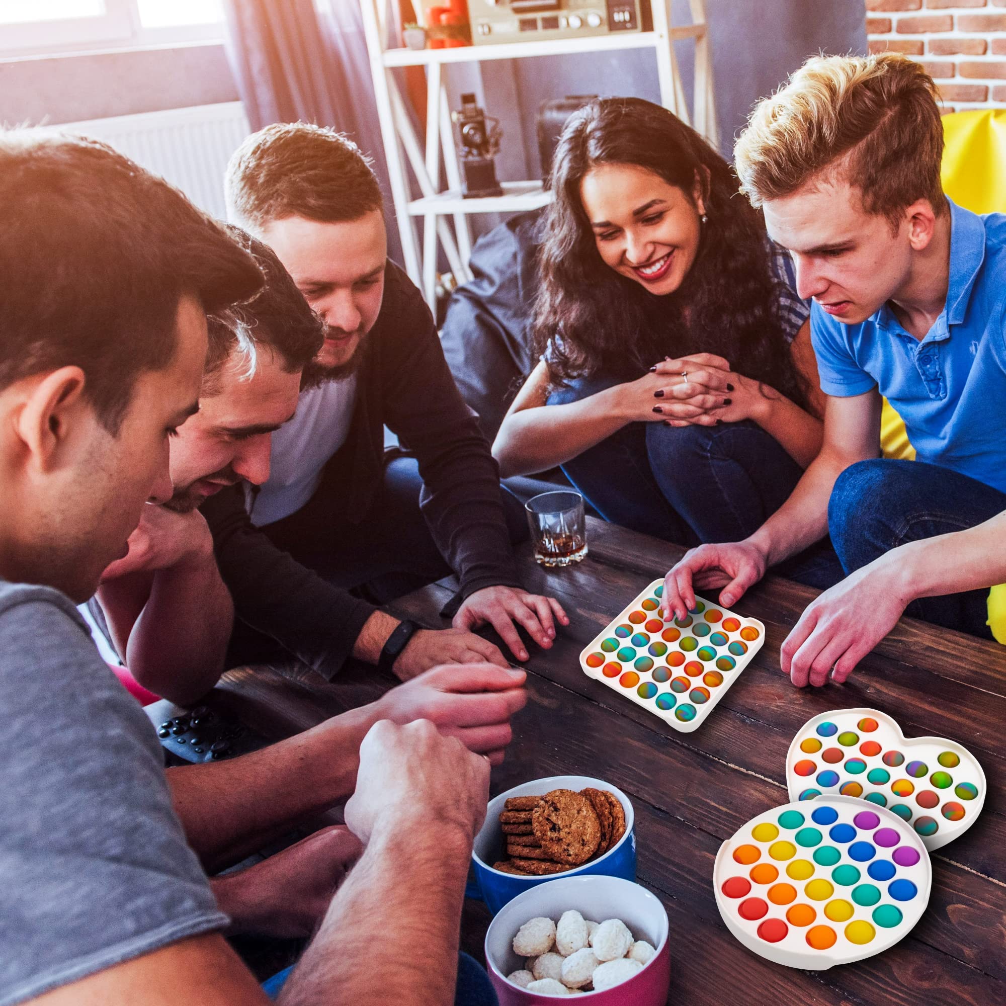 (5 Pack) Fidget Toy Pack Pop It Toys Packs Fidgets Poppers Sensory ...