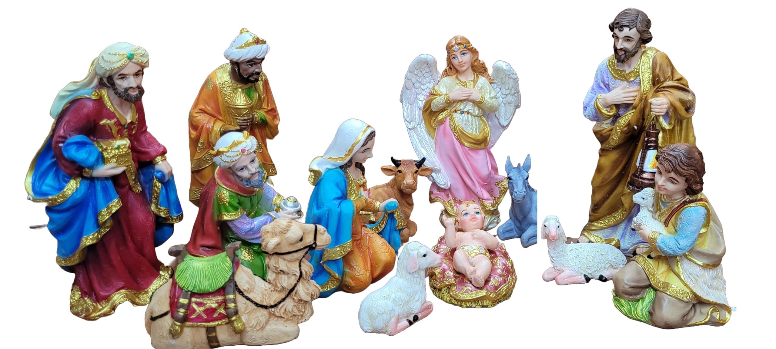 Buy Christmas Nativity Set/Crib Set - 13 pcs Crib Statue Set | Baby ...