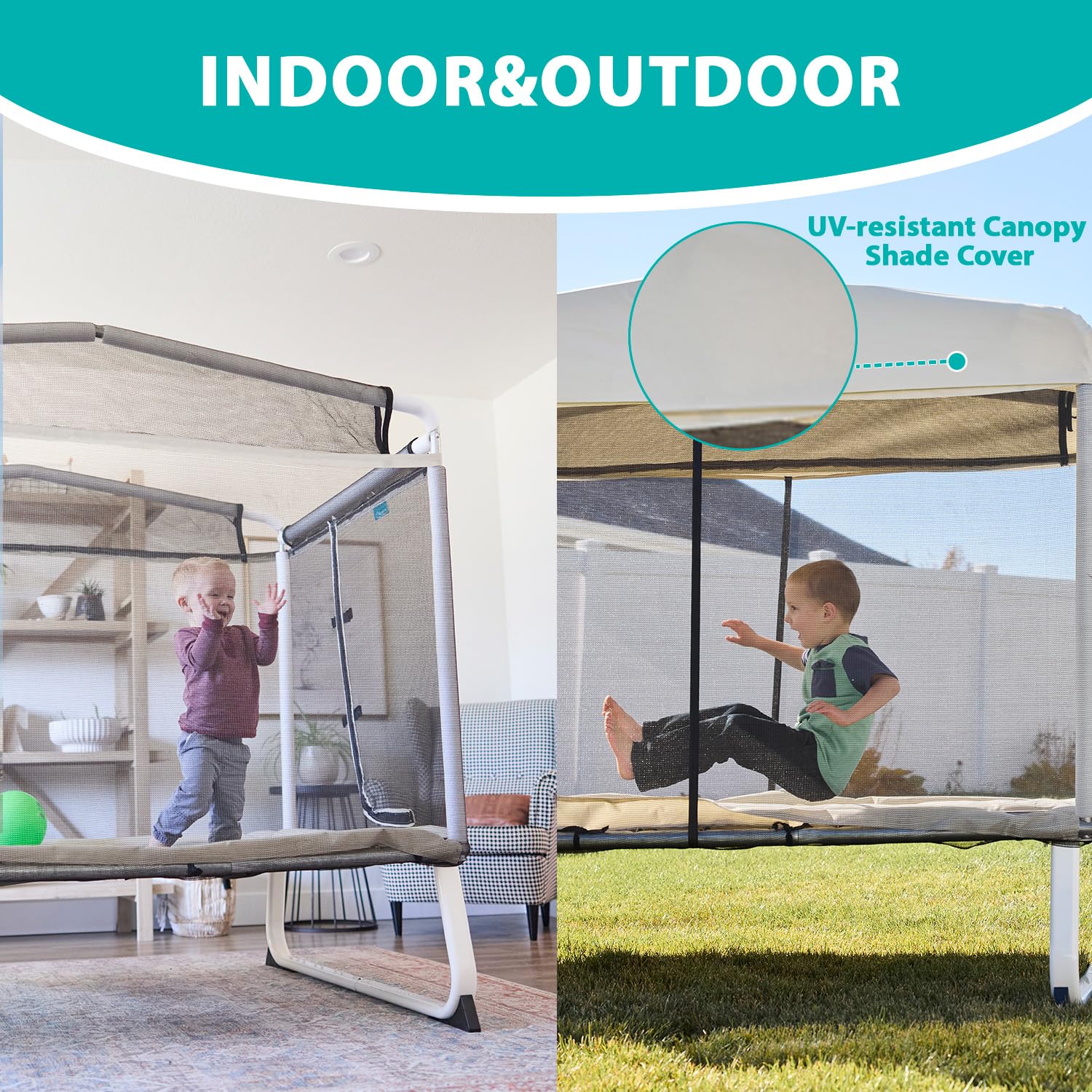 Snapklik.com : Skywalker Toddler Trampoline - 6x4ft Rectangle Mini ...