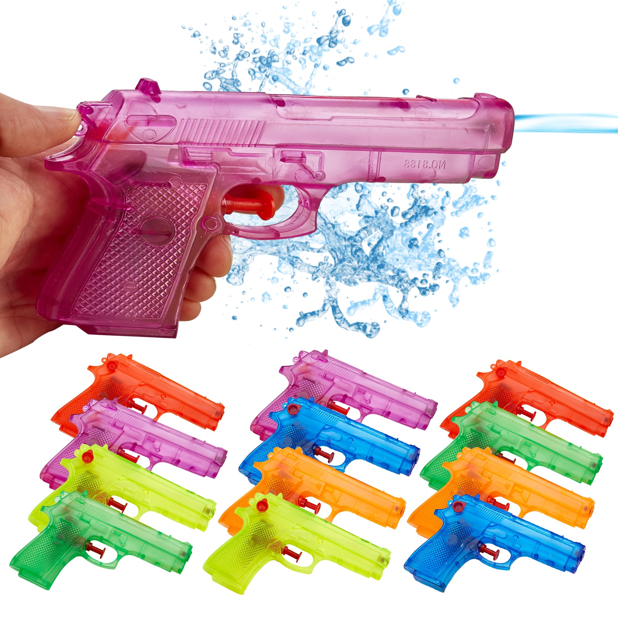 Water Blasters - 6 Inch - Assorted Colors - Soaker Squirt Summer ...