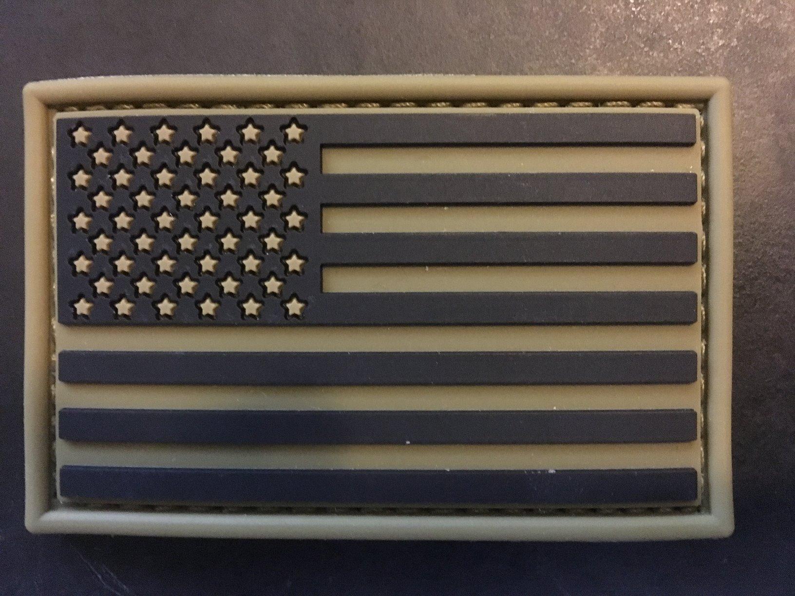 Amazon.com: PVC US Flag Patch Color- Tan (6 Pack) : Arts, Crafts & Sewing