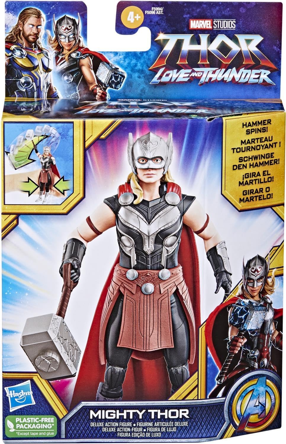 Amazon.com: Marvel Studios Thor: Love and Thunder Mighty Thor Action ...
