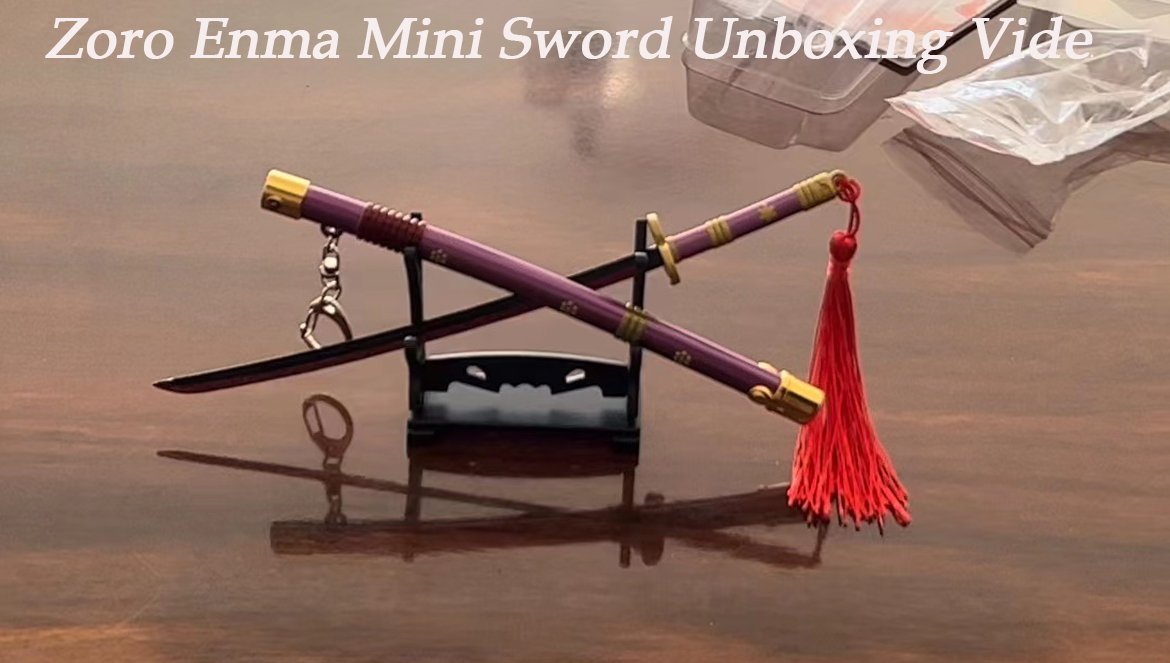 Watch Zoro Mini Sword Unboxing Video on Amazon Live