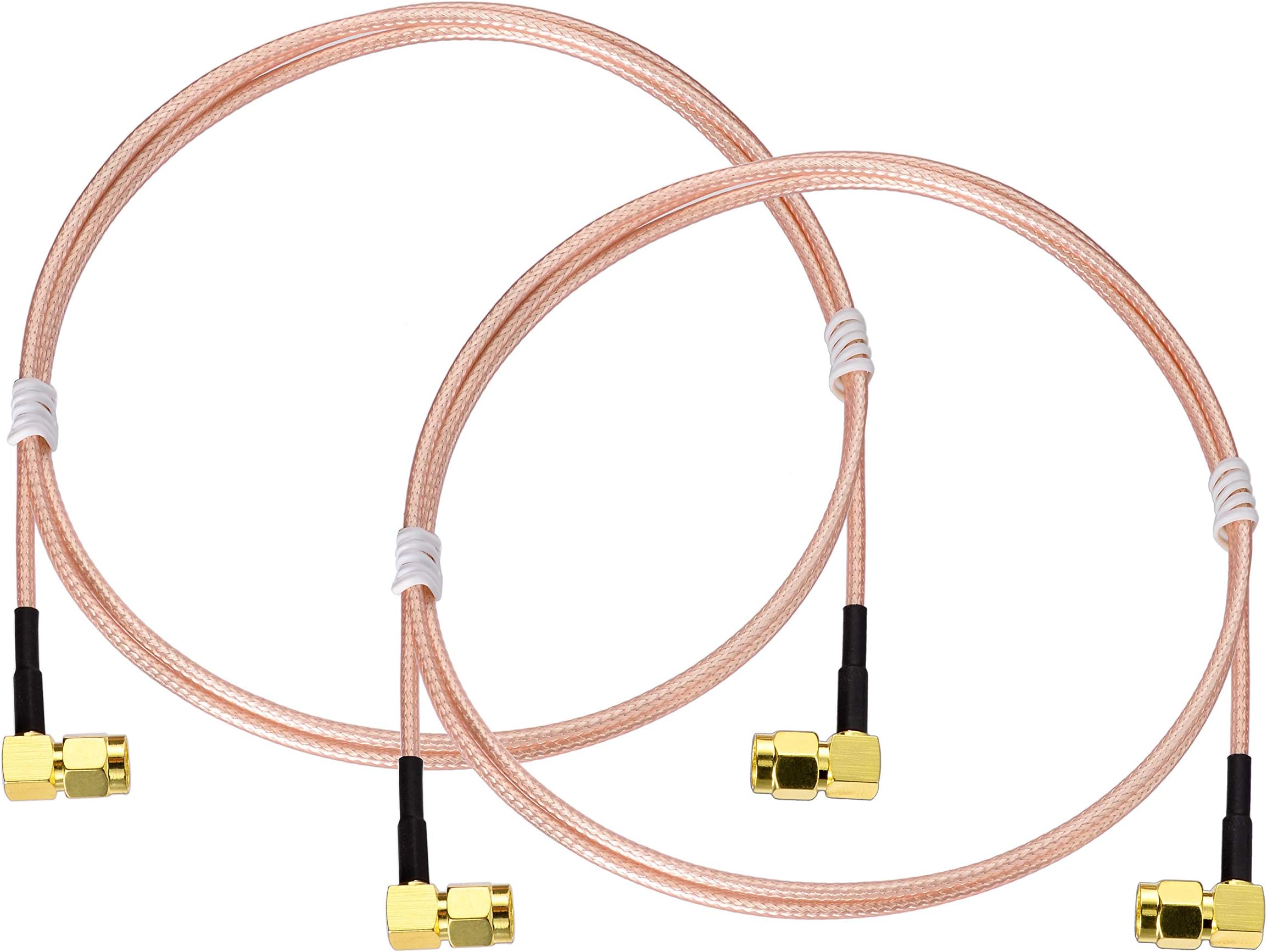 Amazon.com: Bingfu WiFi Antenna Extension Cable (2-Pack) RP-SMA Male Right Angle to RP-SMA ...