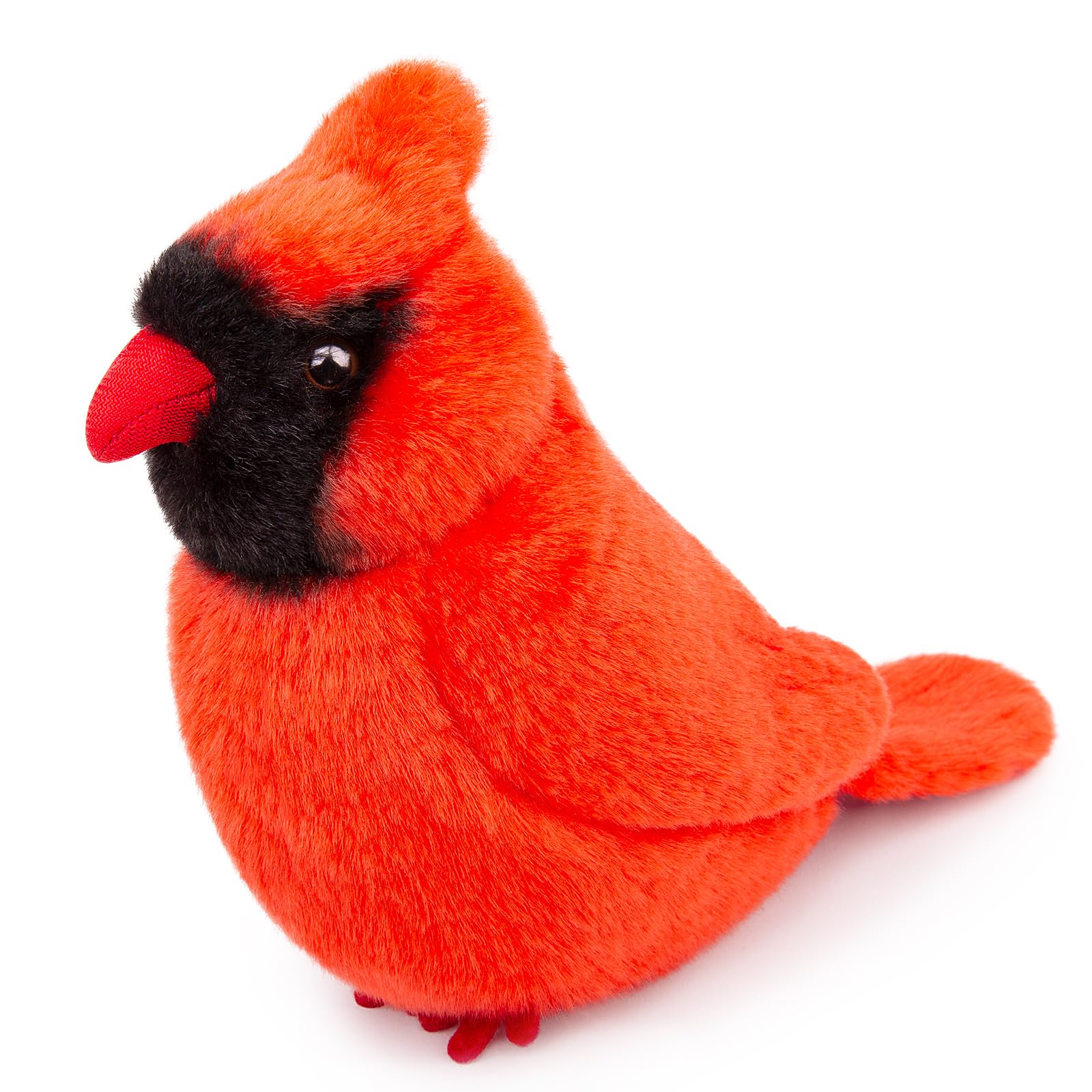 Amazon.com: Frankiezhou Home Red Cardinal Bird Plush Toy - Realistic ...