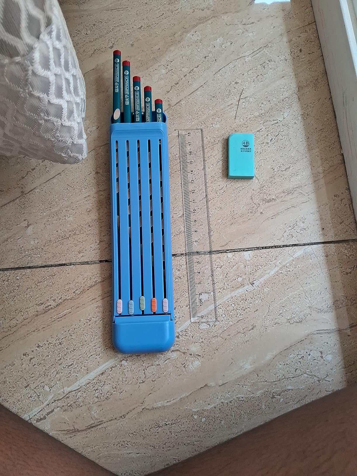 Buy worison Plastic Pencil Multicolor Case For Students, Small Hard ...